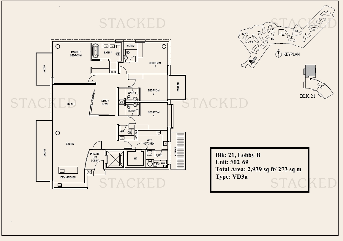 Stacked homes - Reflections At Keppel Bay Singapore Condo Floor Plans ...