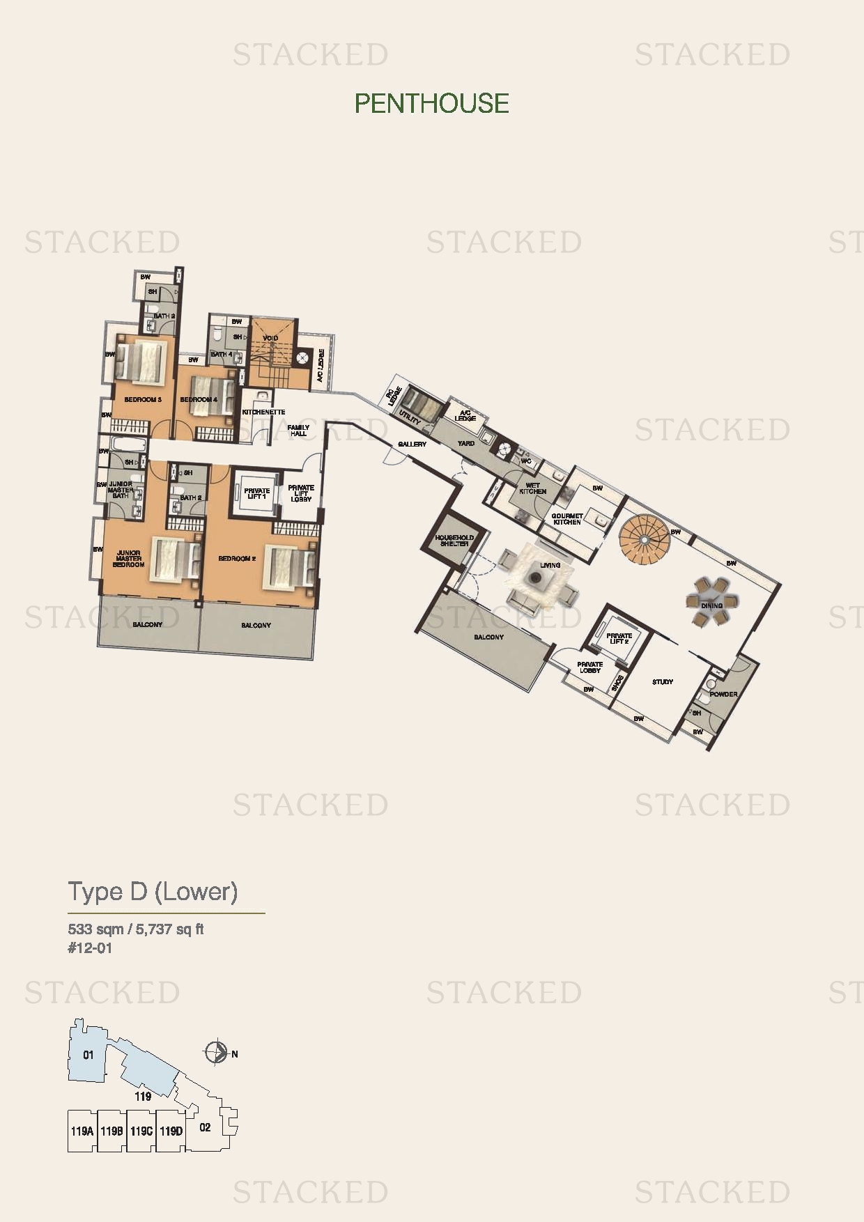 Stacked homes - Residences At Emerald Hill Singapore Condo Floor Plans ...