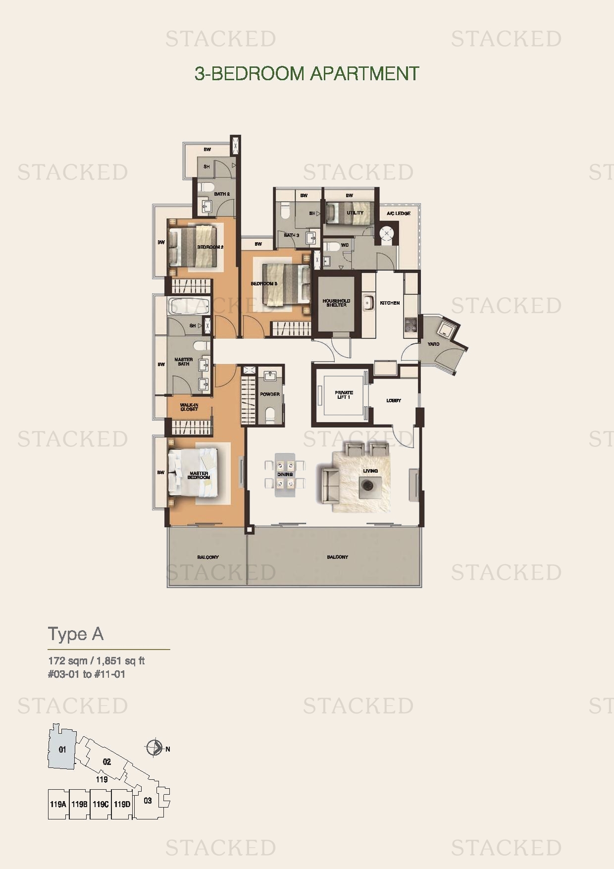 Stacked homes - Residences At Emerald Hill Singapore Condo Floor Plans ...