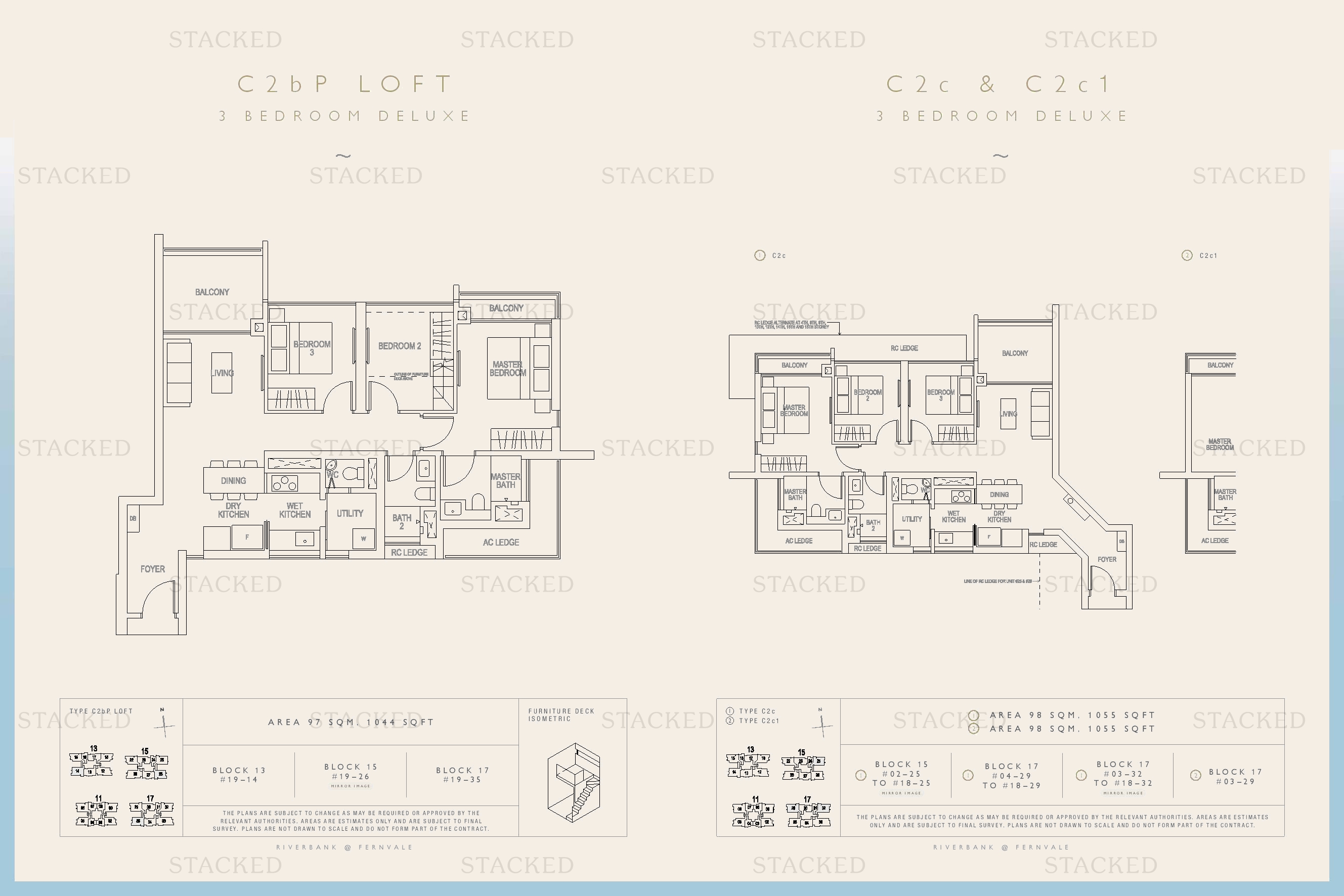 Stacked homes - Riverbank @ Fernvale Singapore Condo Floor Plans ...