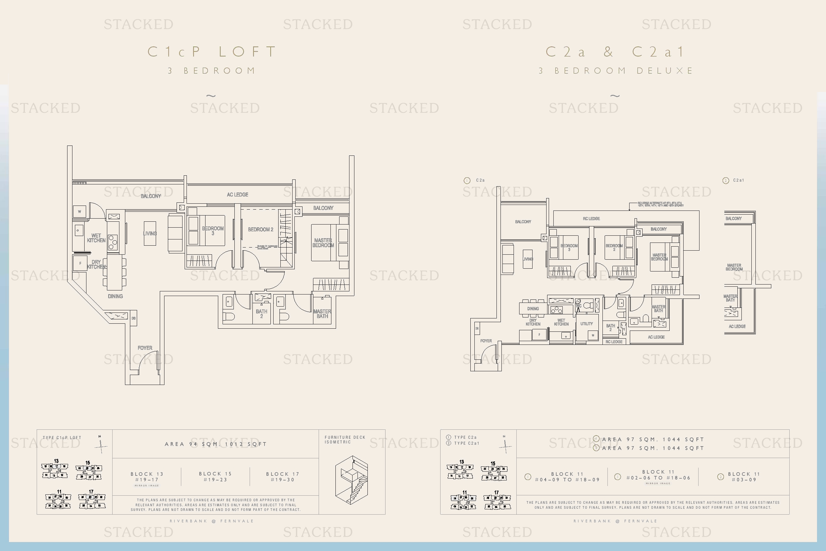 Stacked homes - Riverbank @ Fernvale Singapore Condo Floor Plans ...