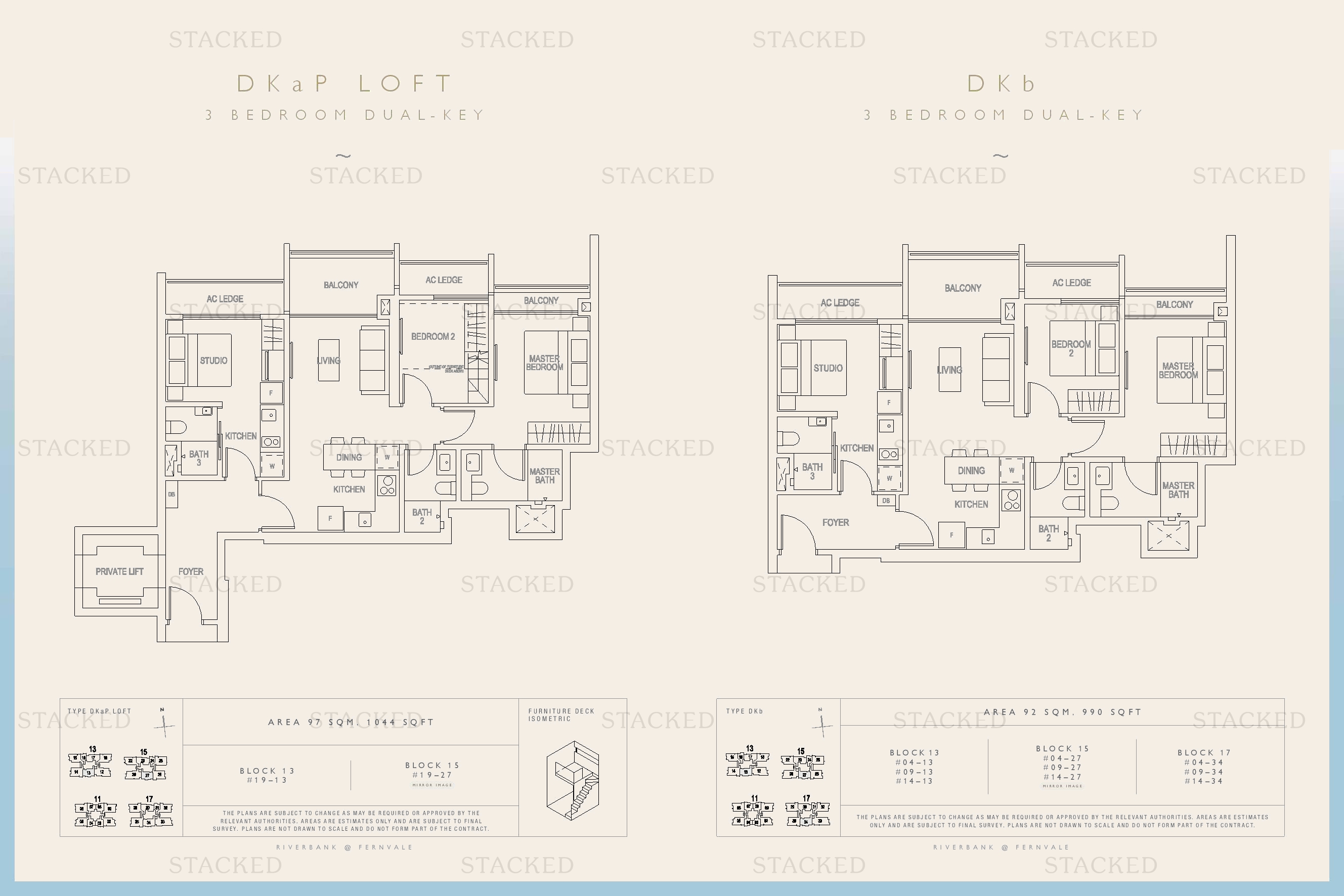 Stacked homes - Riverbank @ Fernvale Singapore Condo Floor Plans ...