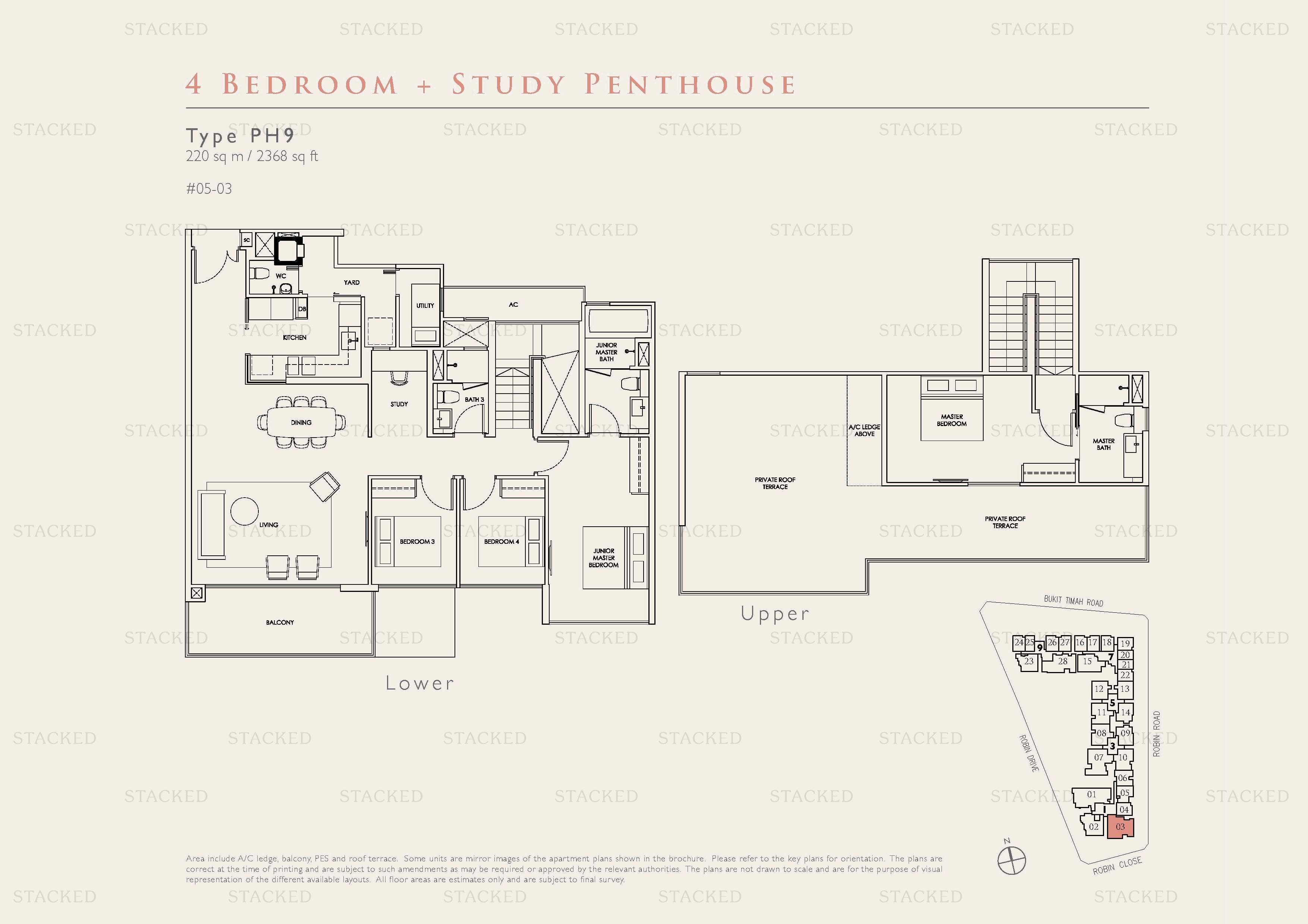 Stacked homes - Robin Residences Singapore Condo Floor Plans, Images ...