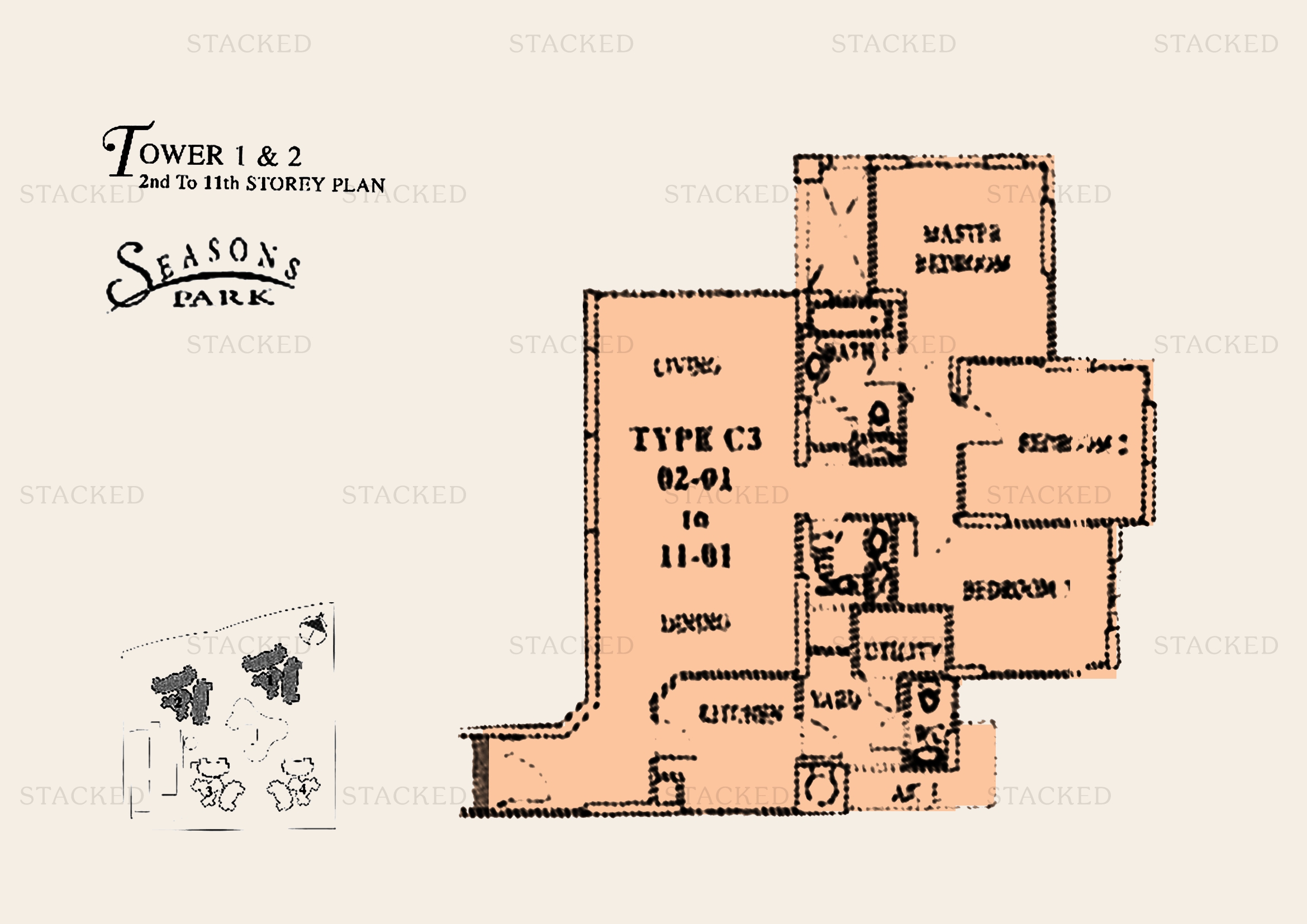 Stacked homes - Seasons Park Singapore Condo Floor Plans, Images And ...