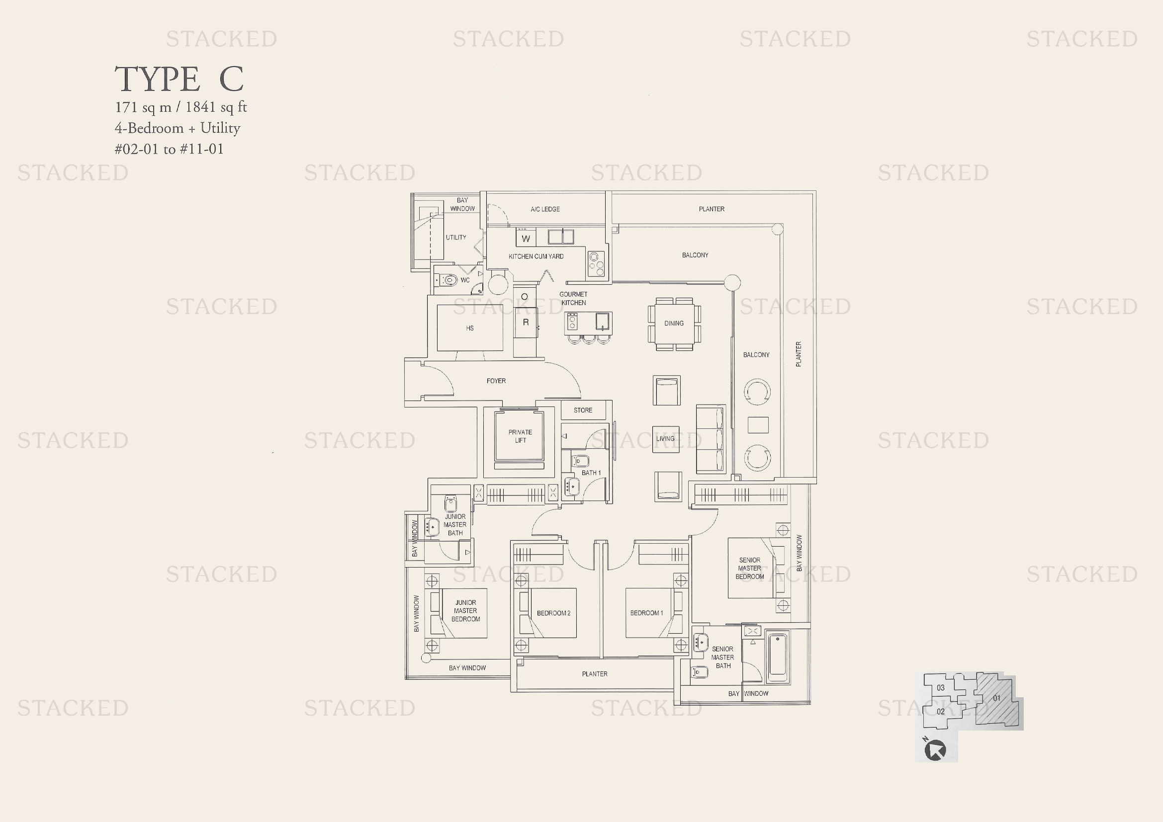 Stacked homes - Signature At Lewis Singapore Condo Floor Plans, Images ...