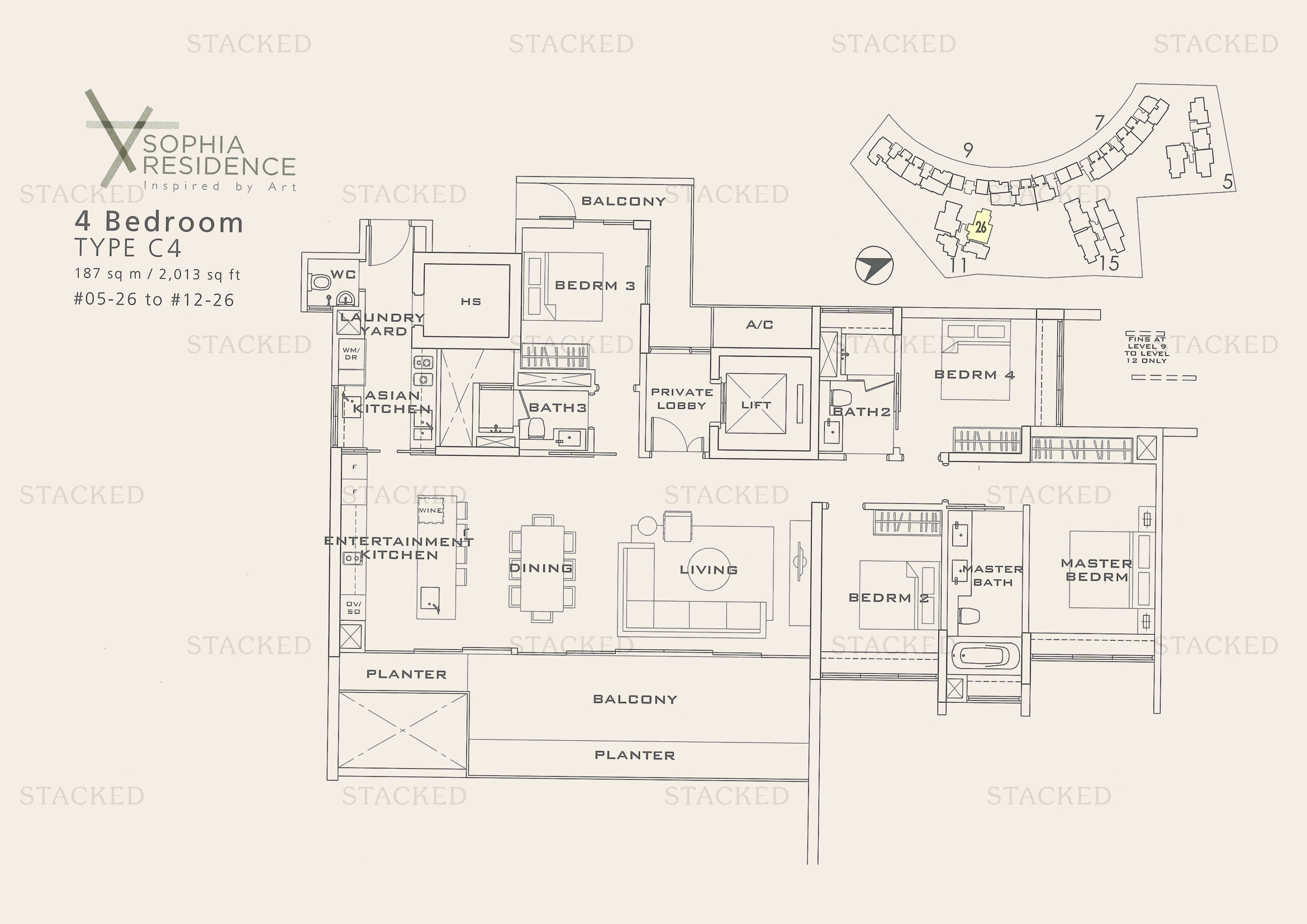 Stacked homes - Sophia Residence Singapore Condo Floor Plans, Images ...