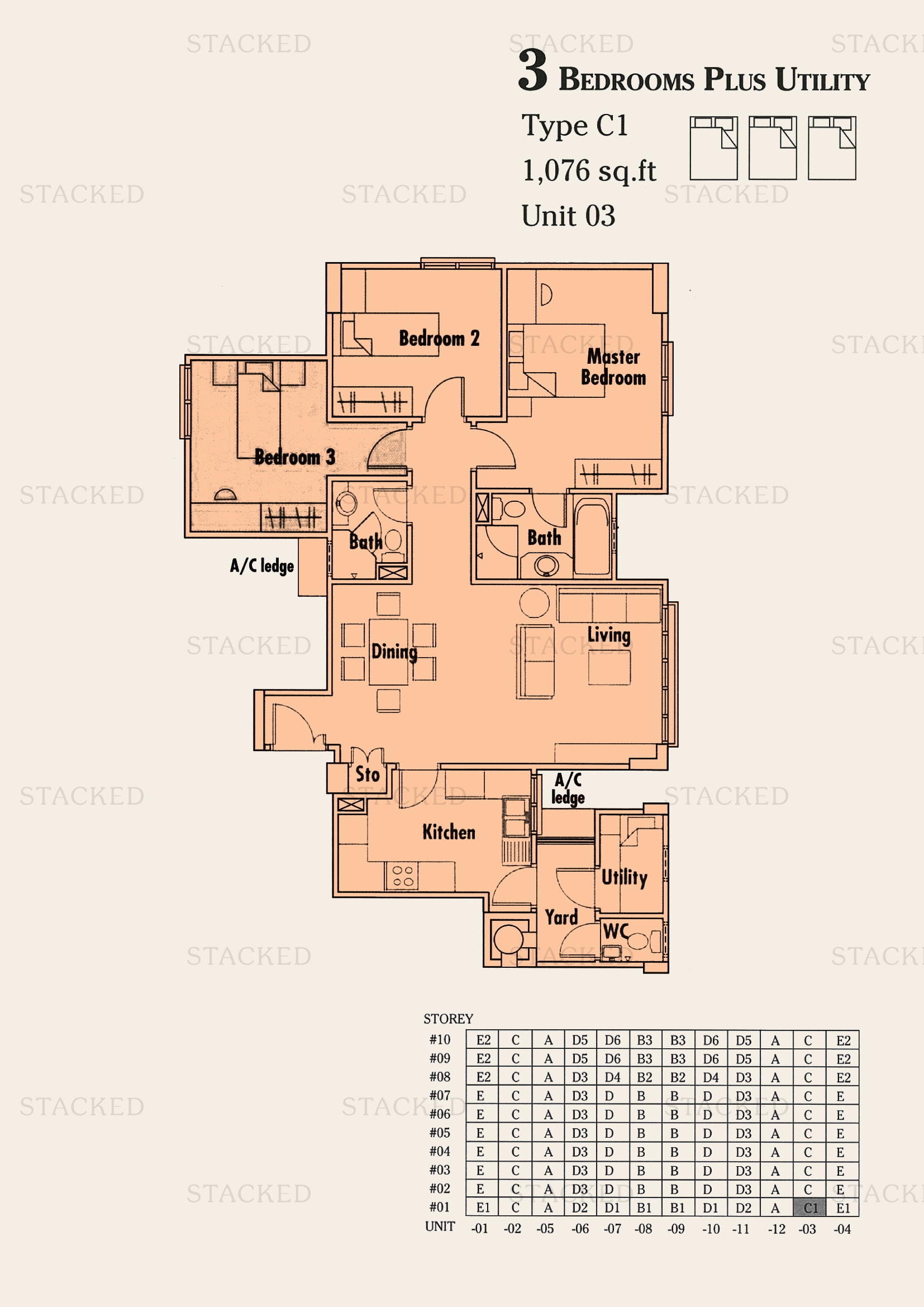Stacked homes - Springdale Condominium Singapore Condo Floor Plans ...