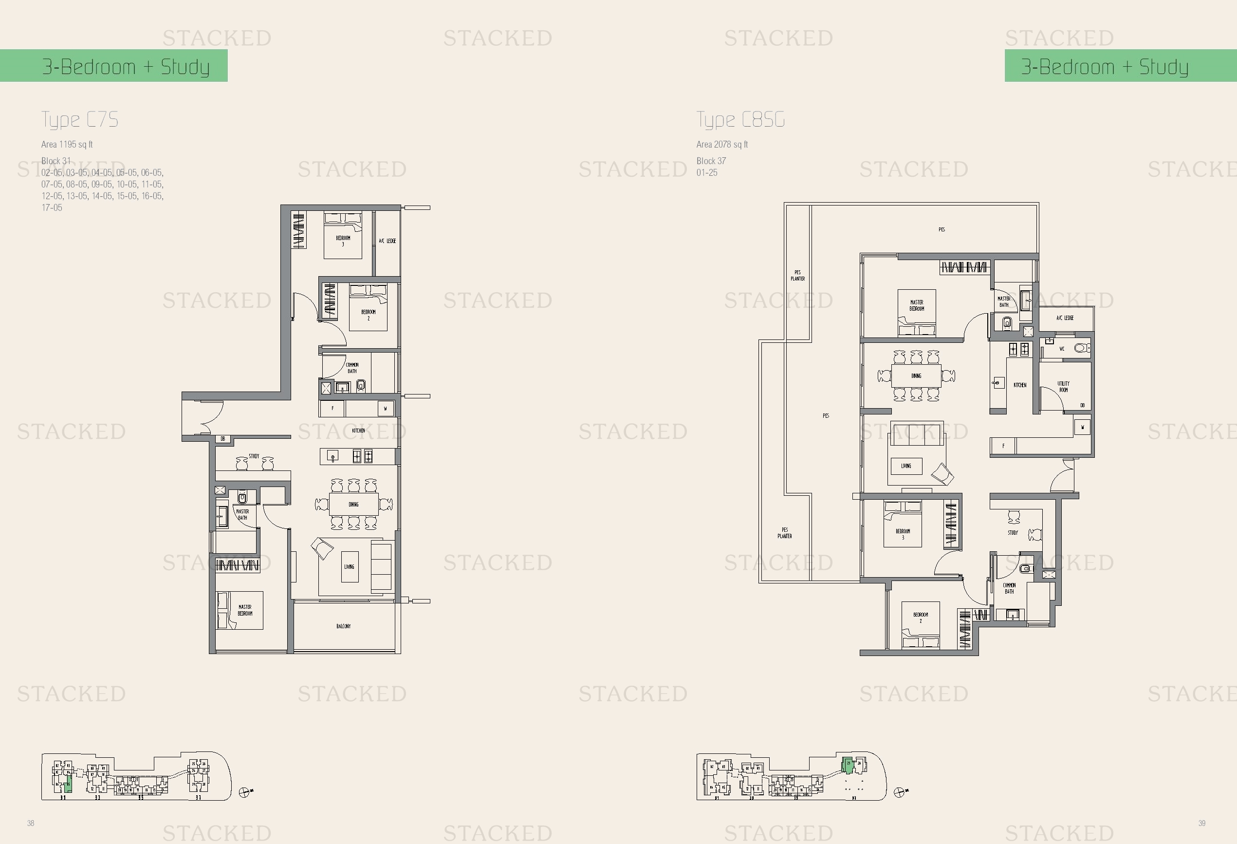 Stacked homes - Sennett Residence Singapore Condo Floor Plans, Images ...