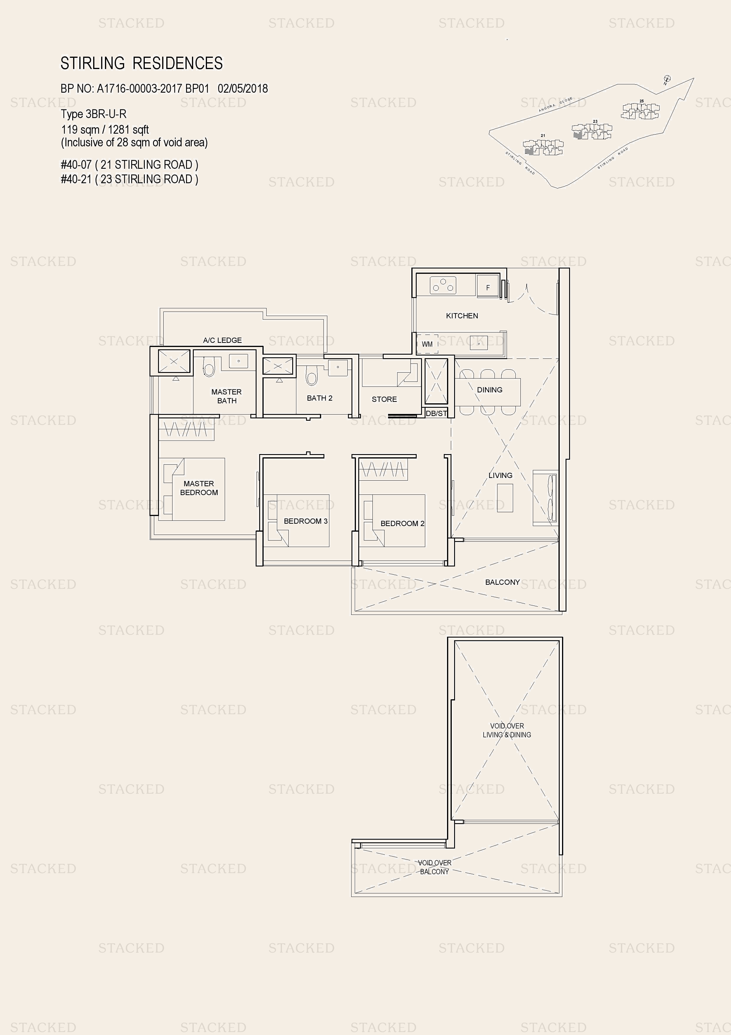 Stacked homes - Stirling Residences Singapore Condo Floor Plans, Images ...