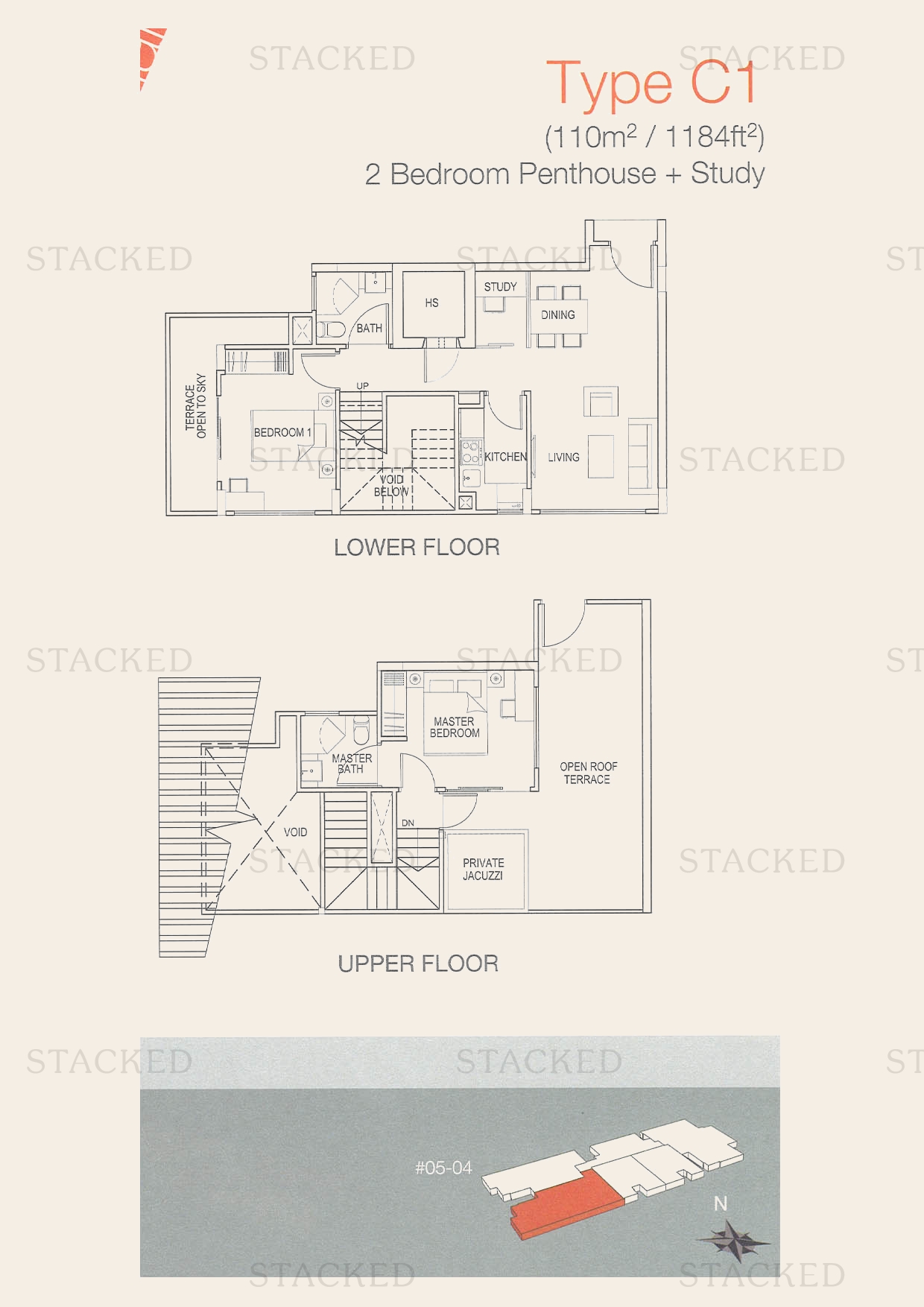 Stacked homes - Tembeling Residence Singapore Condo Floor Plans, Images ...