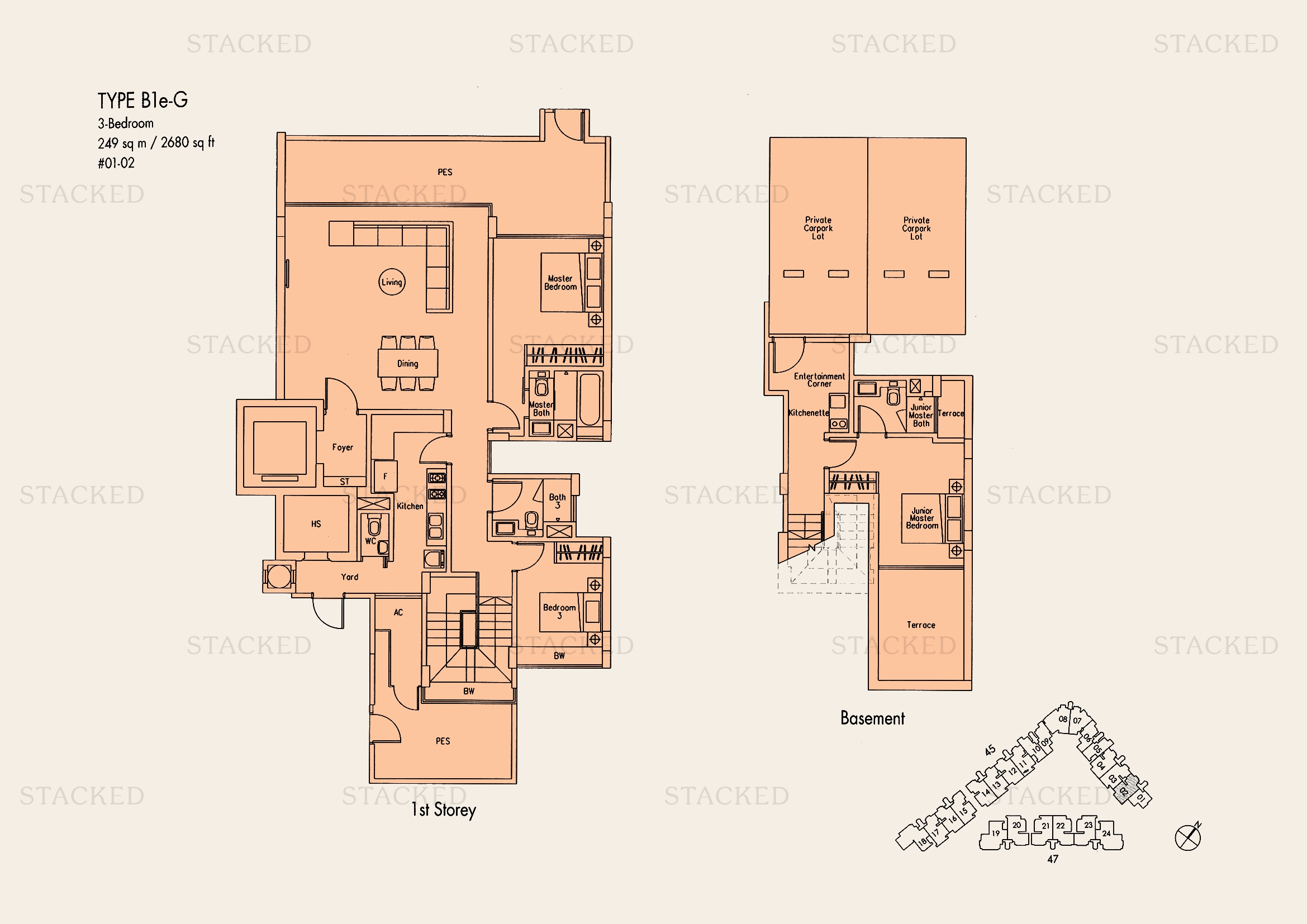 Stacked homes - The Beverly Singapore Condo Floor Plans, Images And ...