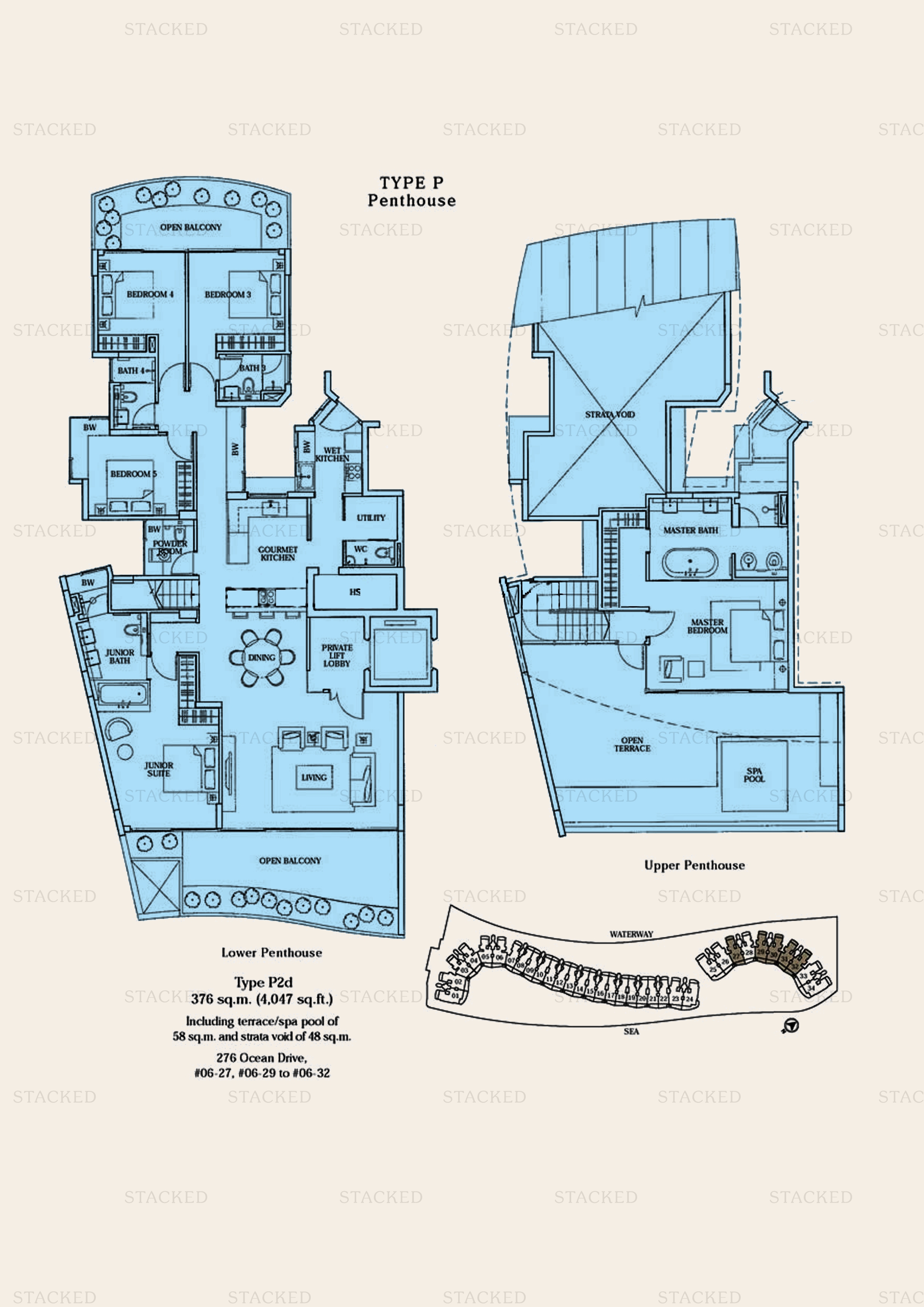 Stacked homes - The Coast At Sentosa Cove Singapore Condo Floor Plans ...