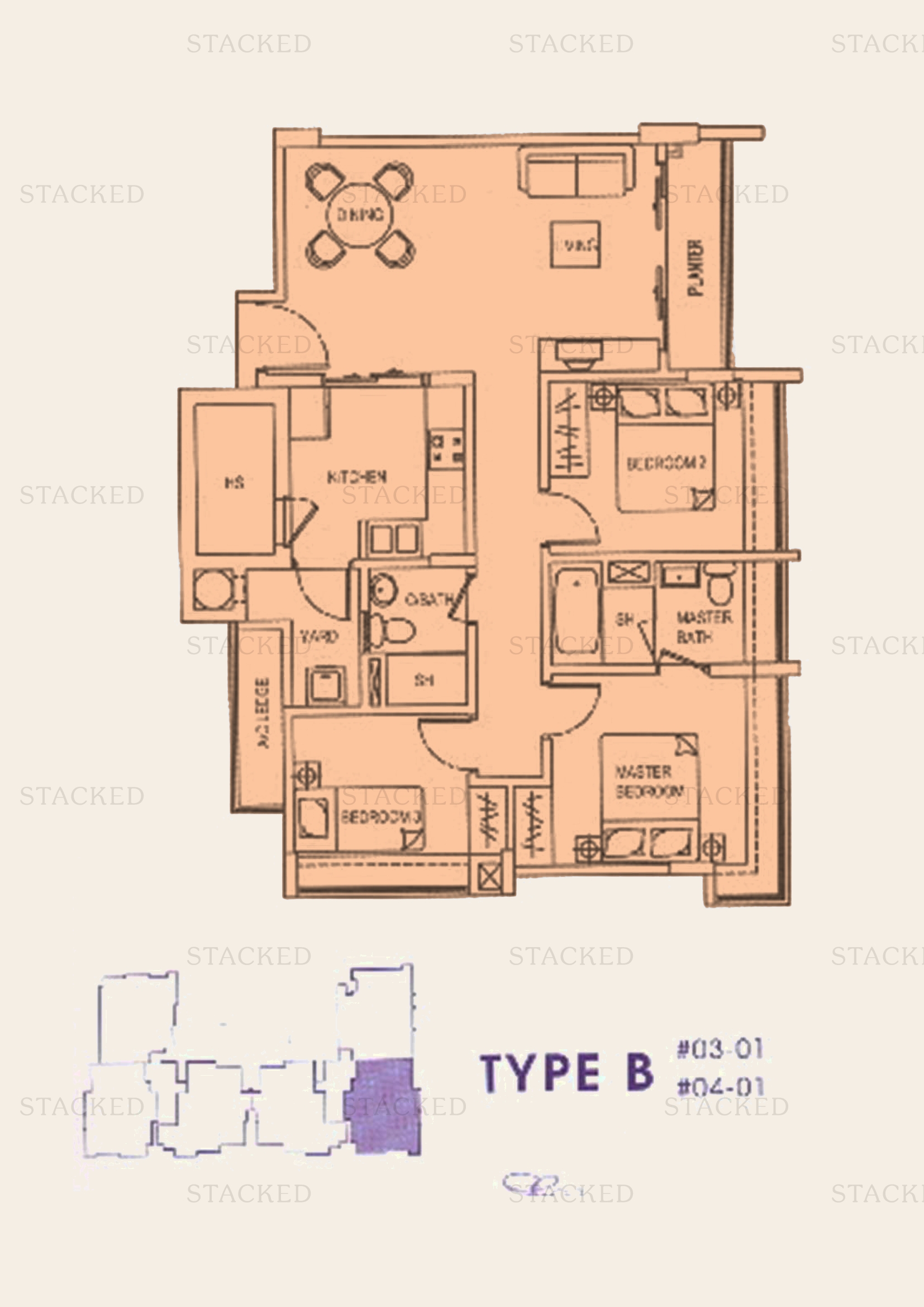 Stacked homes - The Elegance @ Changi Singapore Condo Floor Plans ...