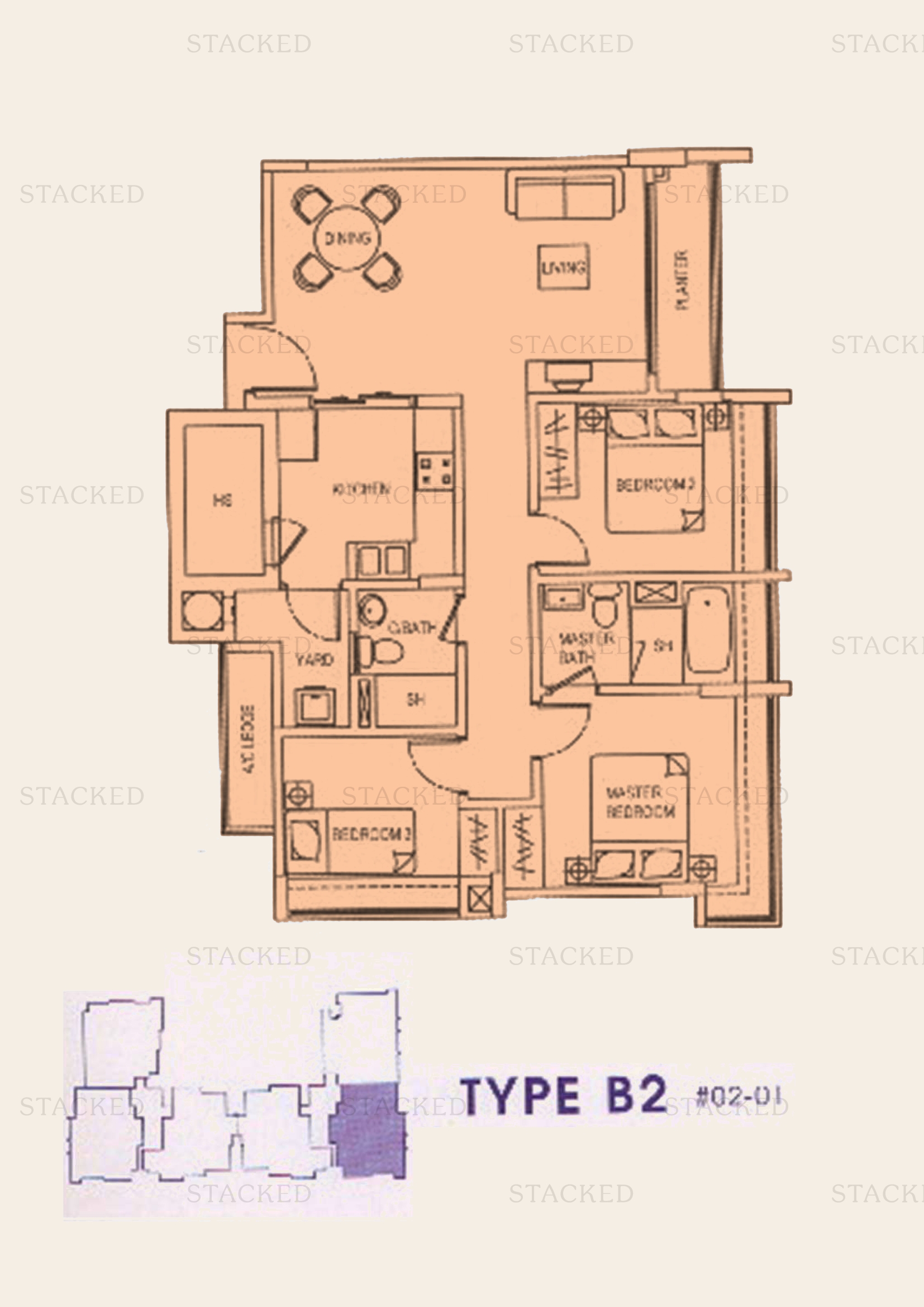 Stacked homes - The Elegance @ Changi Singapore Condo Floor Plans ...
