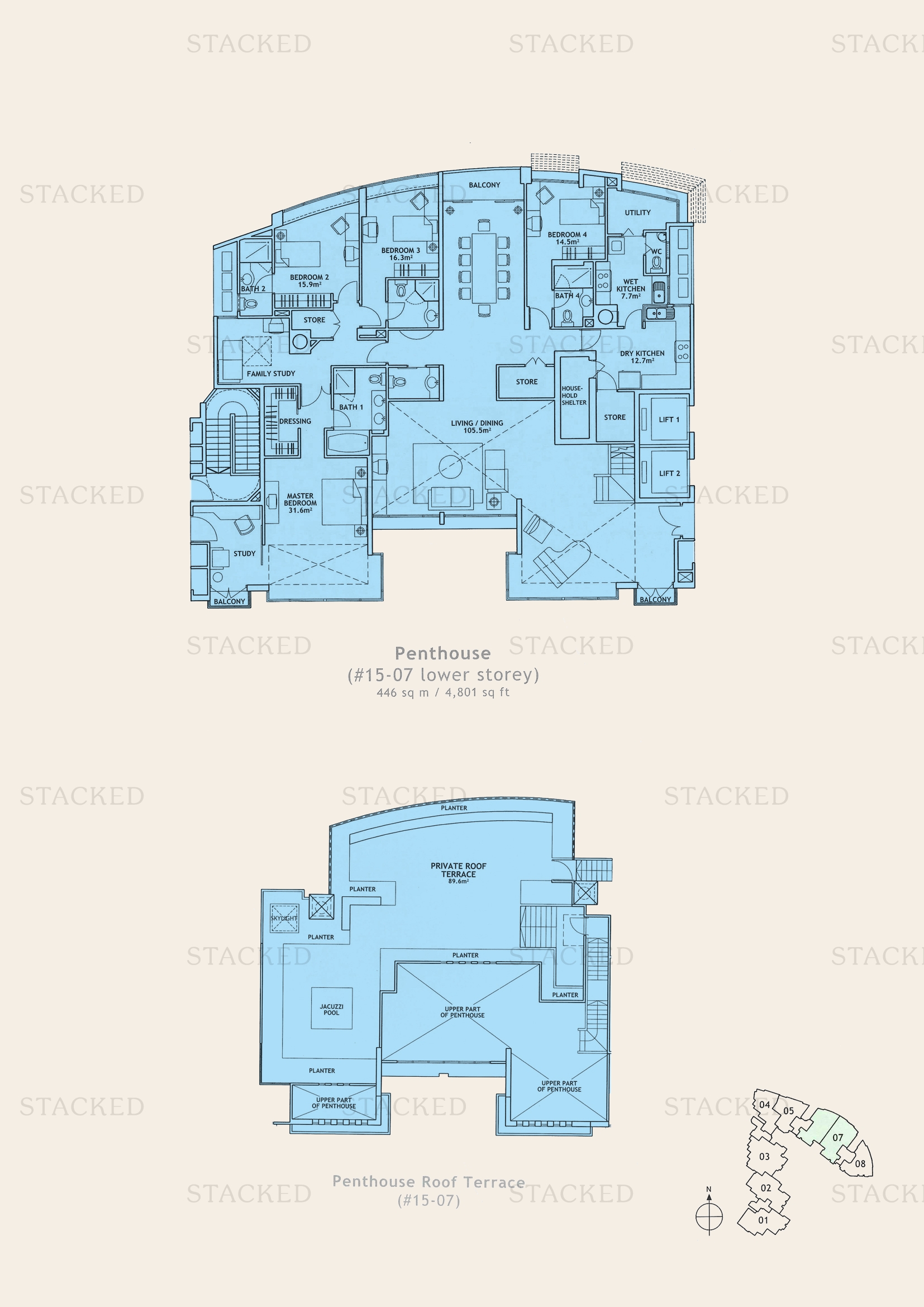 Stacked homes - The Equatorial Singapore Condo Floor Plans, Images And ...