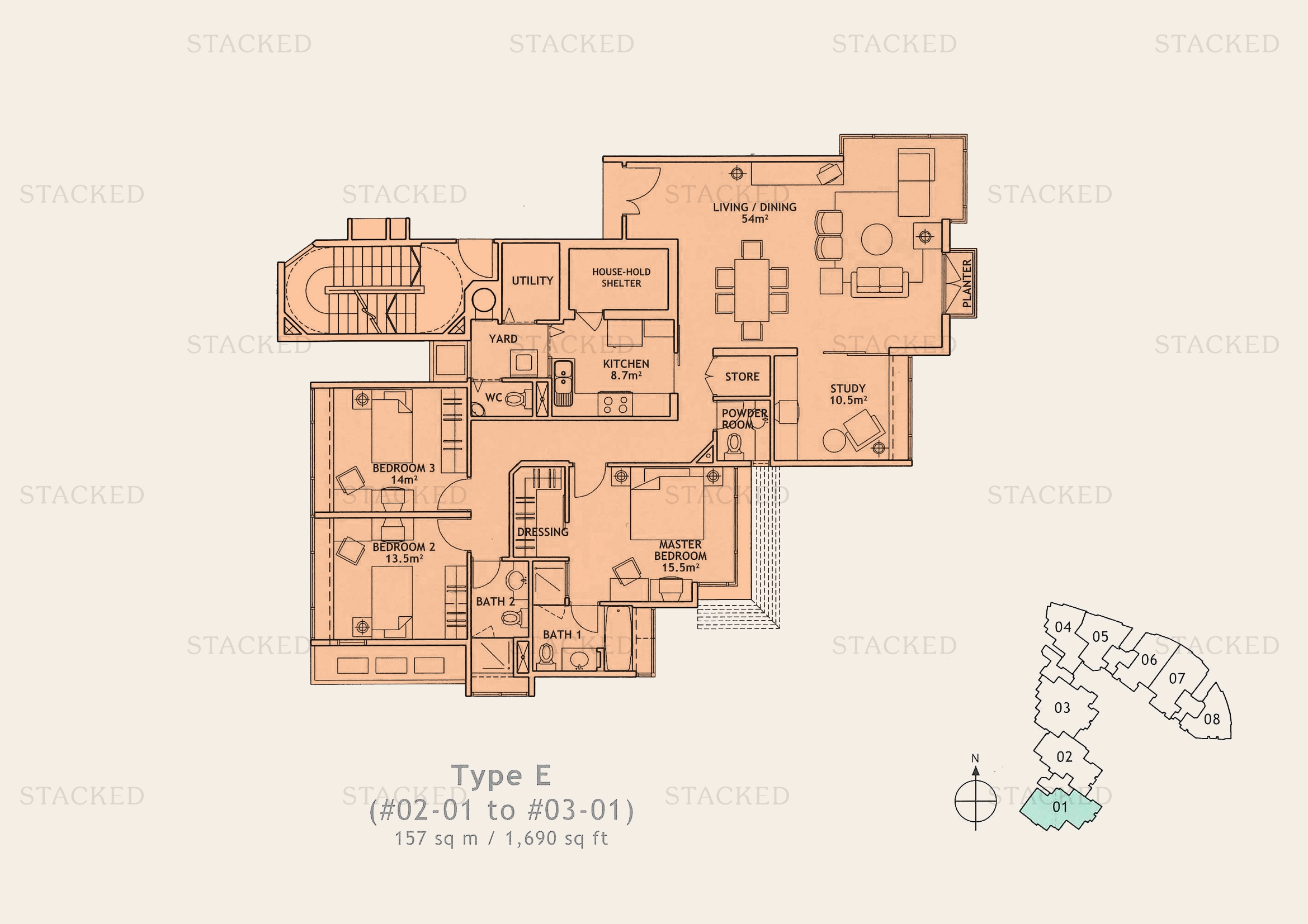 Stacked homes - The Equatorial Singapore Condo Floor Plans, Images And ...
