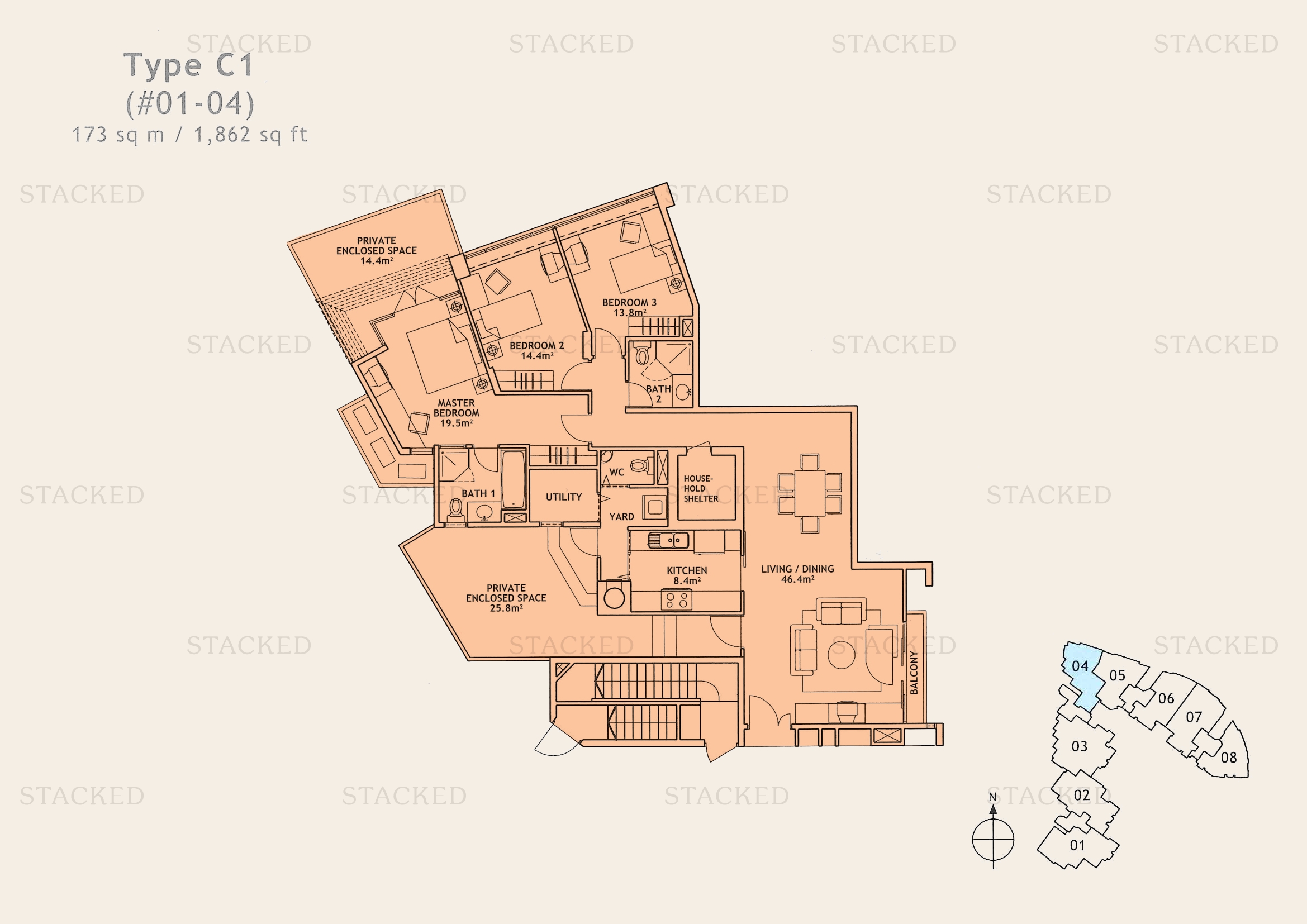 Stacked homes - The Equatorial Singapore Condo Floor Plans, Images And ...
