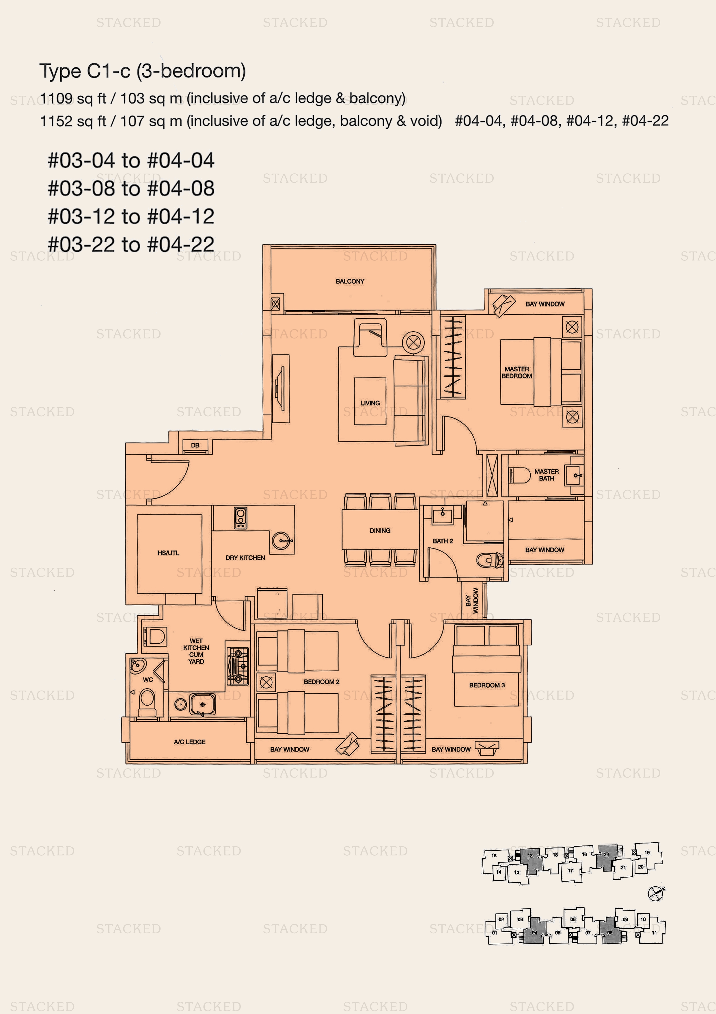 Stacked homes - The Foliage Singapore Condo Floor Plans, Images And ...