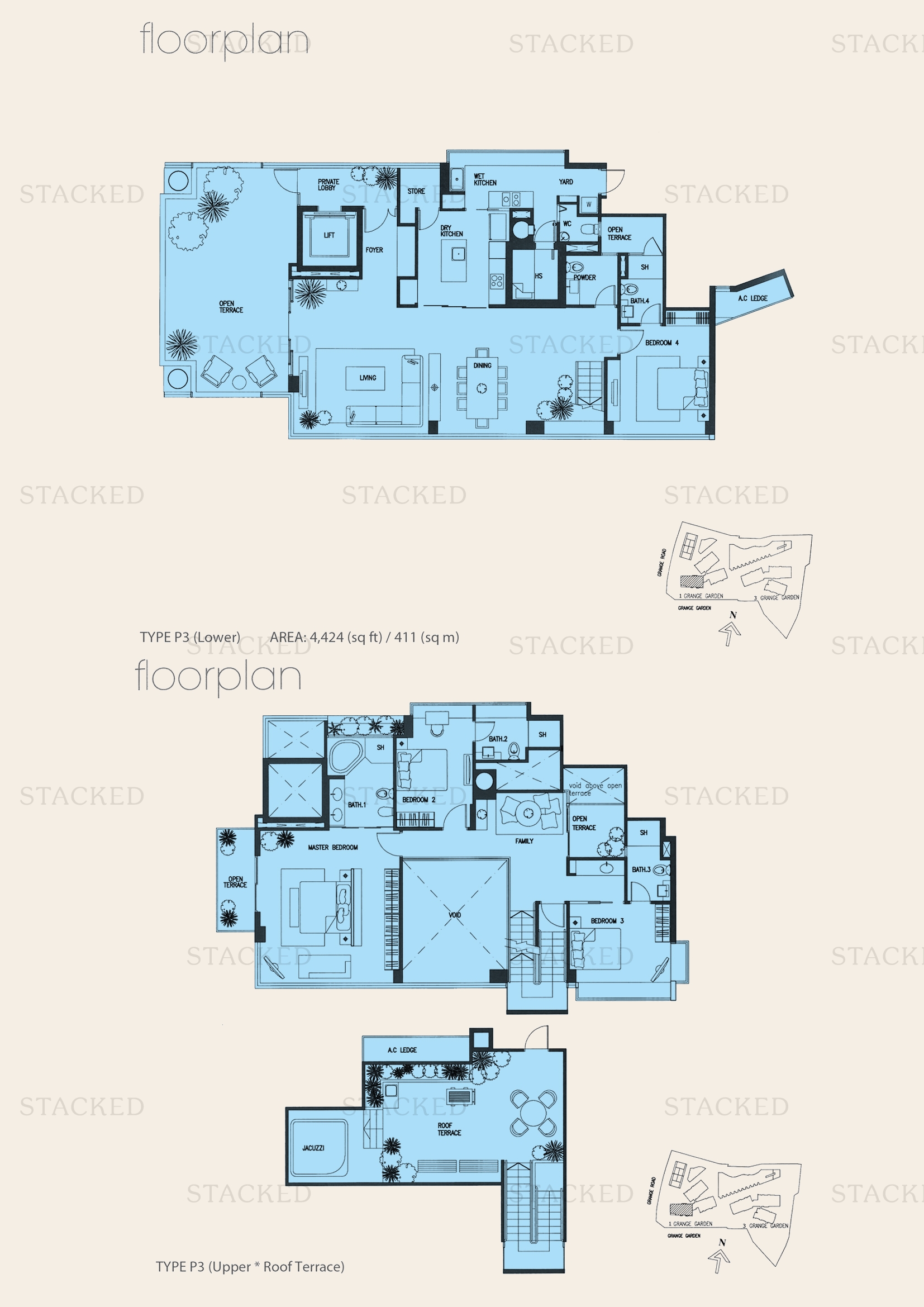 Stacked homes - The Grange Singapore Condo Floor Plans, Images And ...