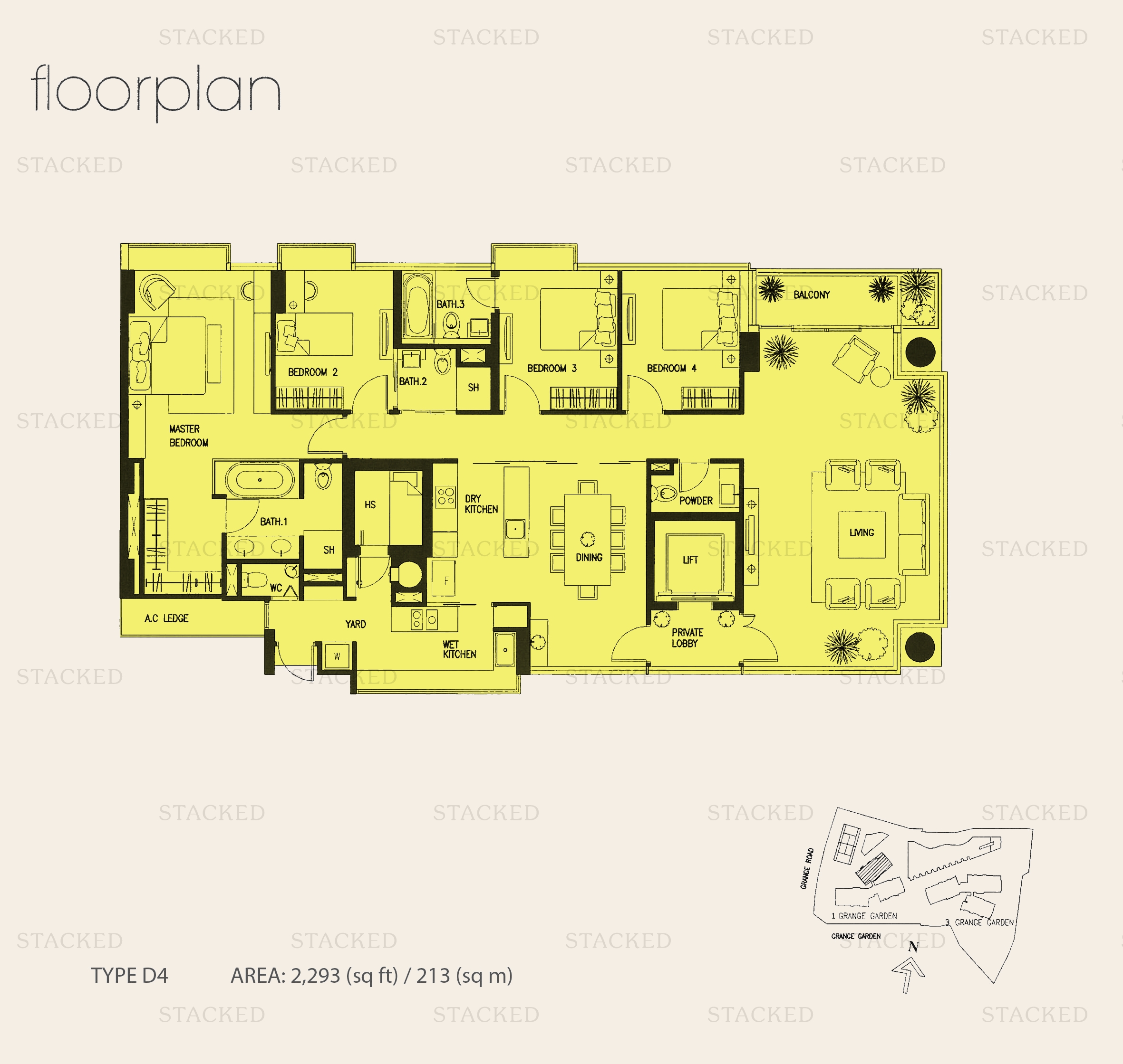 Stacked homes - The Grange Singapore Condo Floor Plans, Images And ...