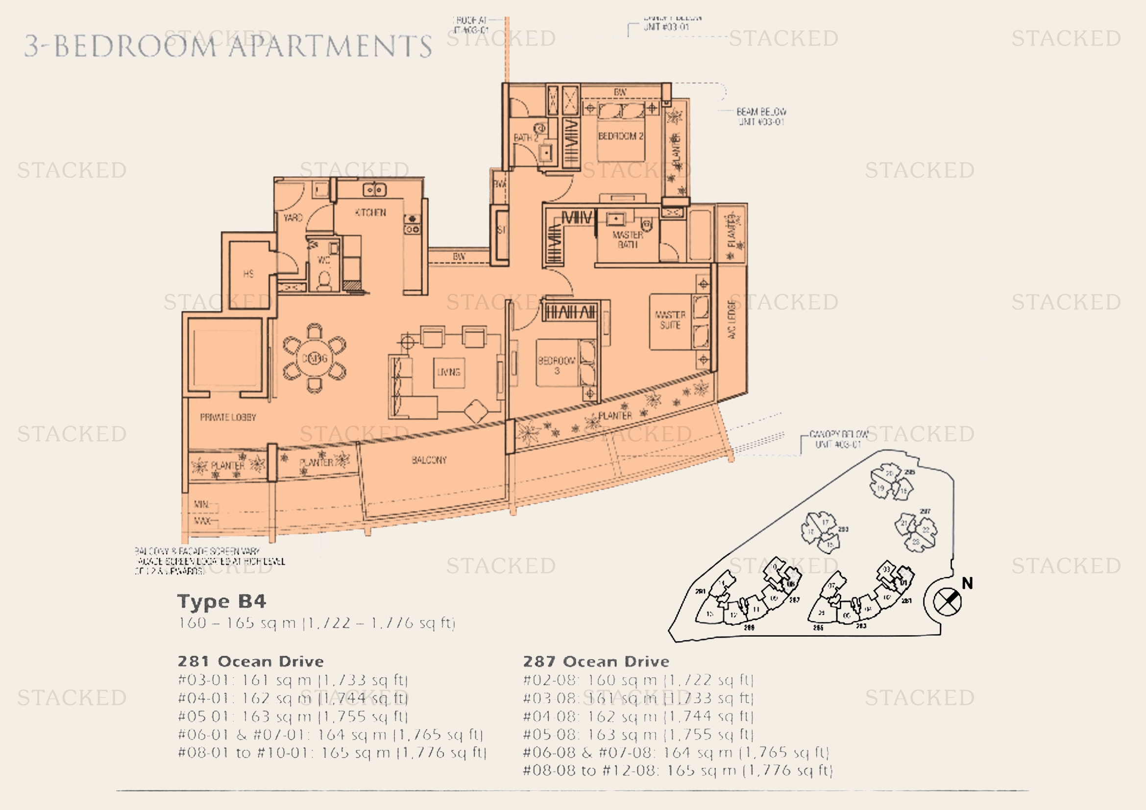 Stacked homes - The Oceanfront @ Sentosa Cove Singapore Condo Floor ...
