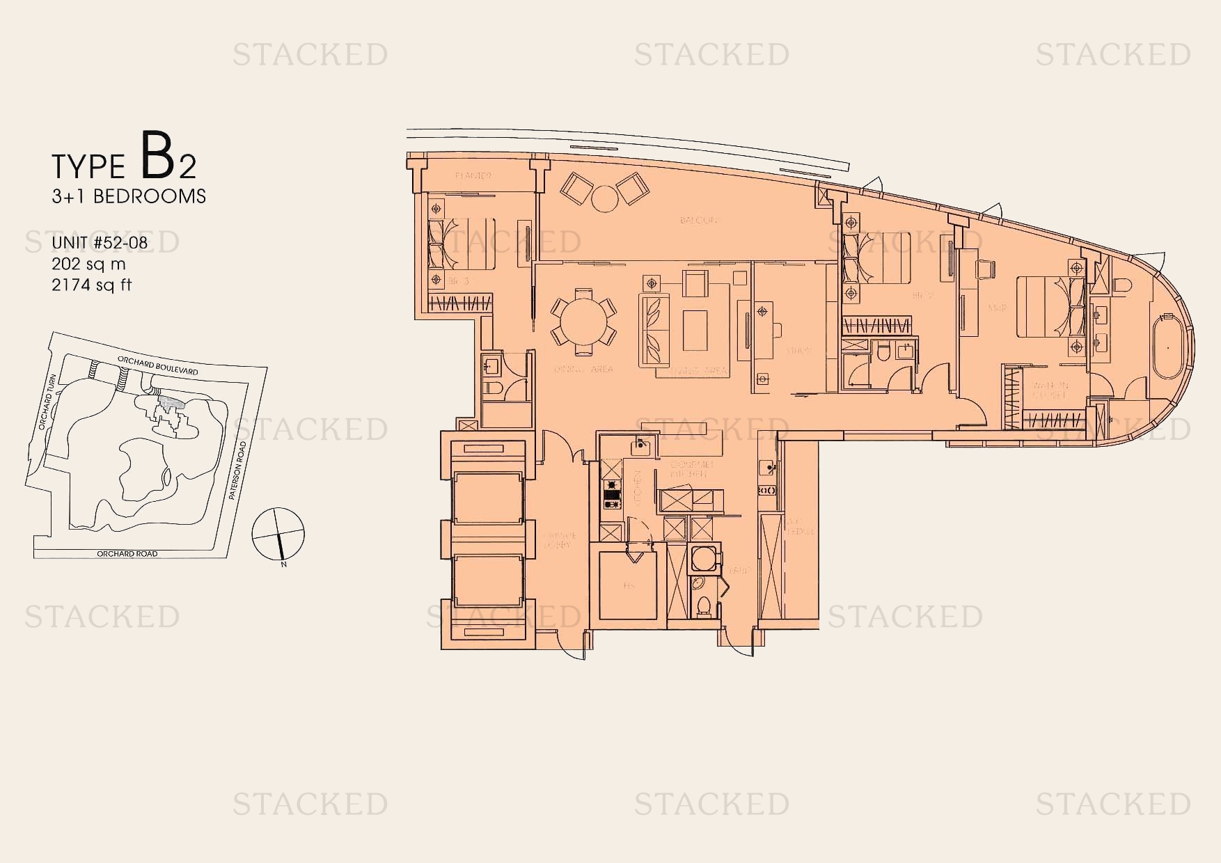 Stacked homes - The Orchard Residences Singapore Condo Floor Plans ...