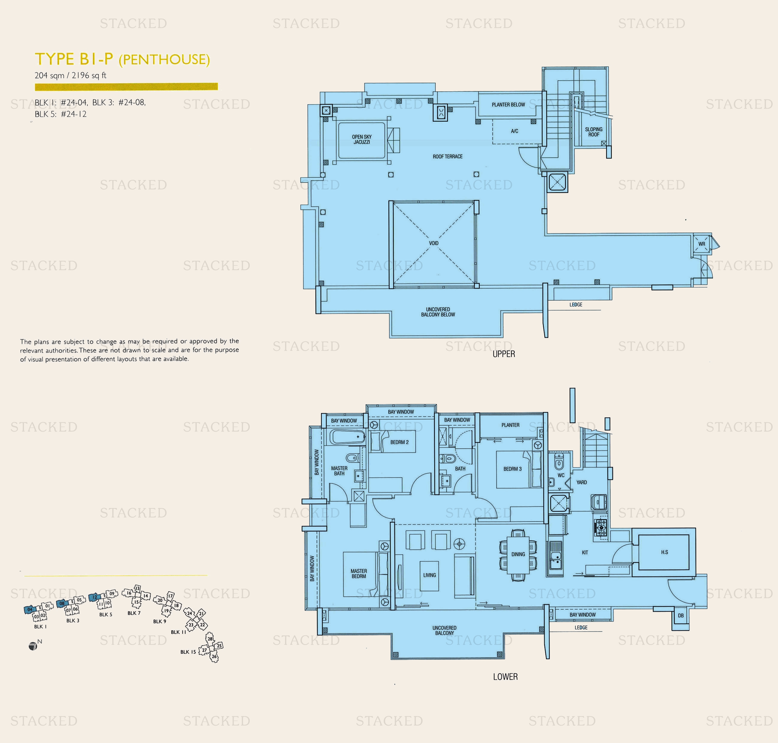 Stacked homes - The Parc Condominium Singapore Condo Floor Plans ...