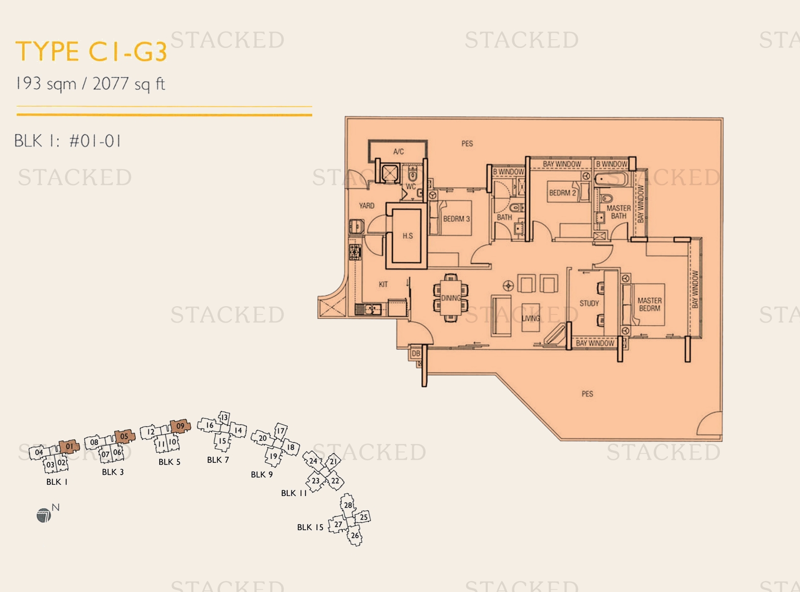 Stacked homes - The Parc Condominium Singapore Condo Floor Plans ...
