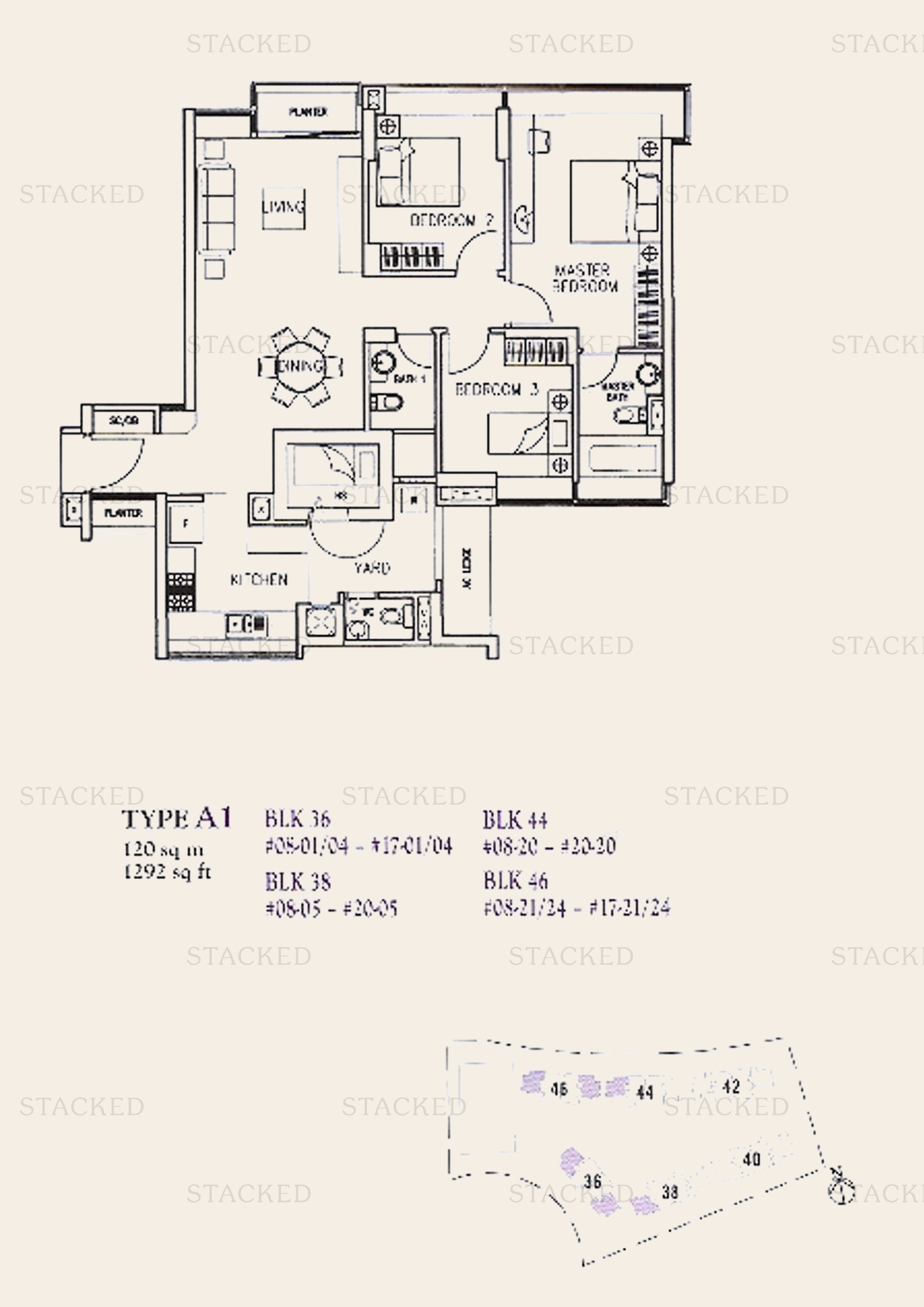 Stacked homes - The Quintet Singapore Condo Floor Plans, Images And ...