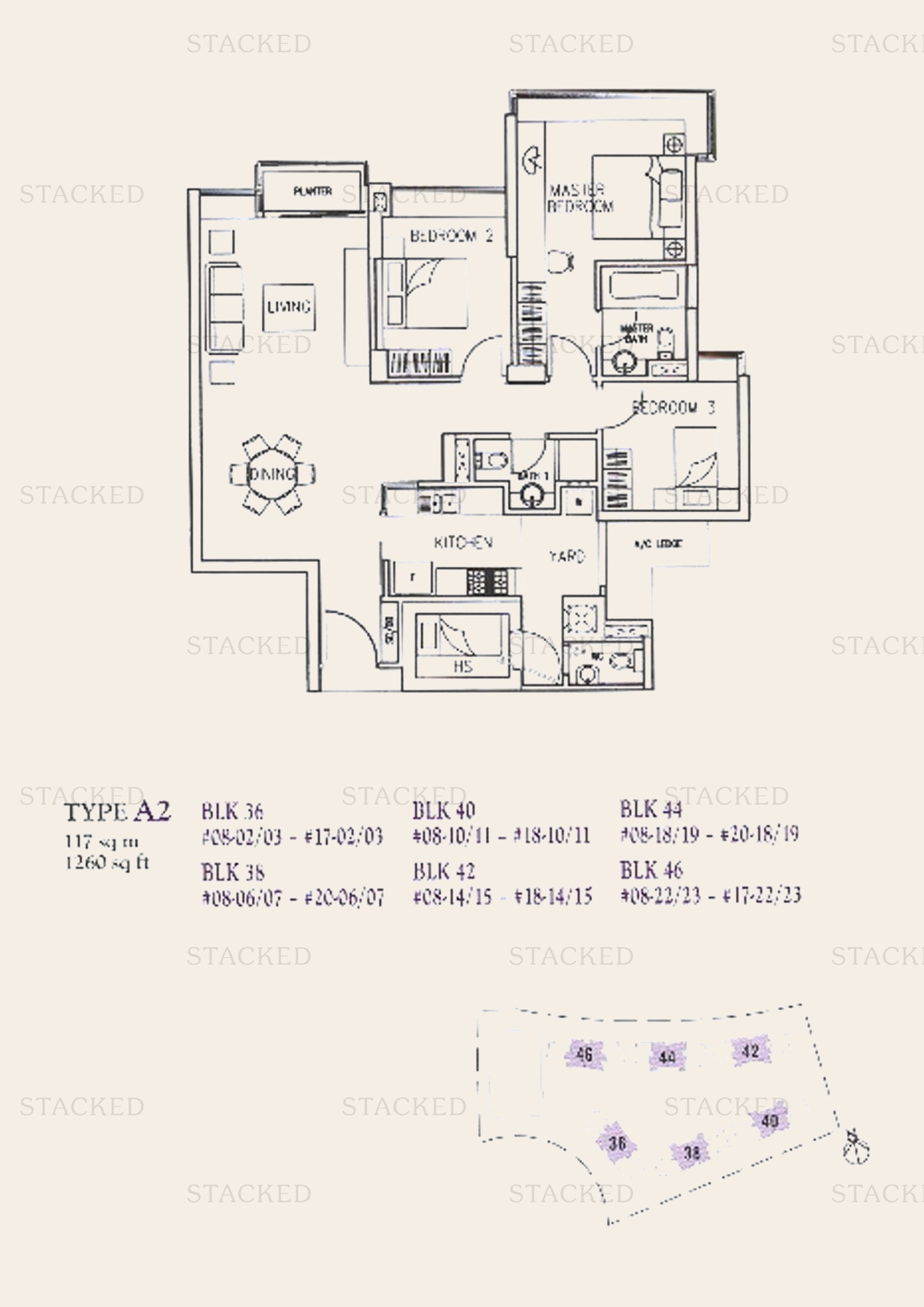 Stacked homes - The Quintet Singapore Condo Floor Plans, Images And ...