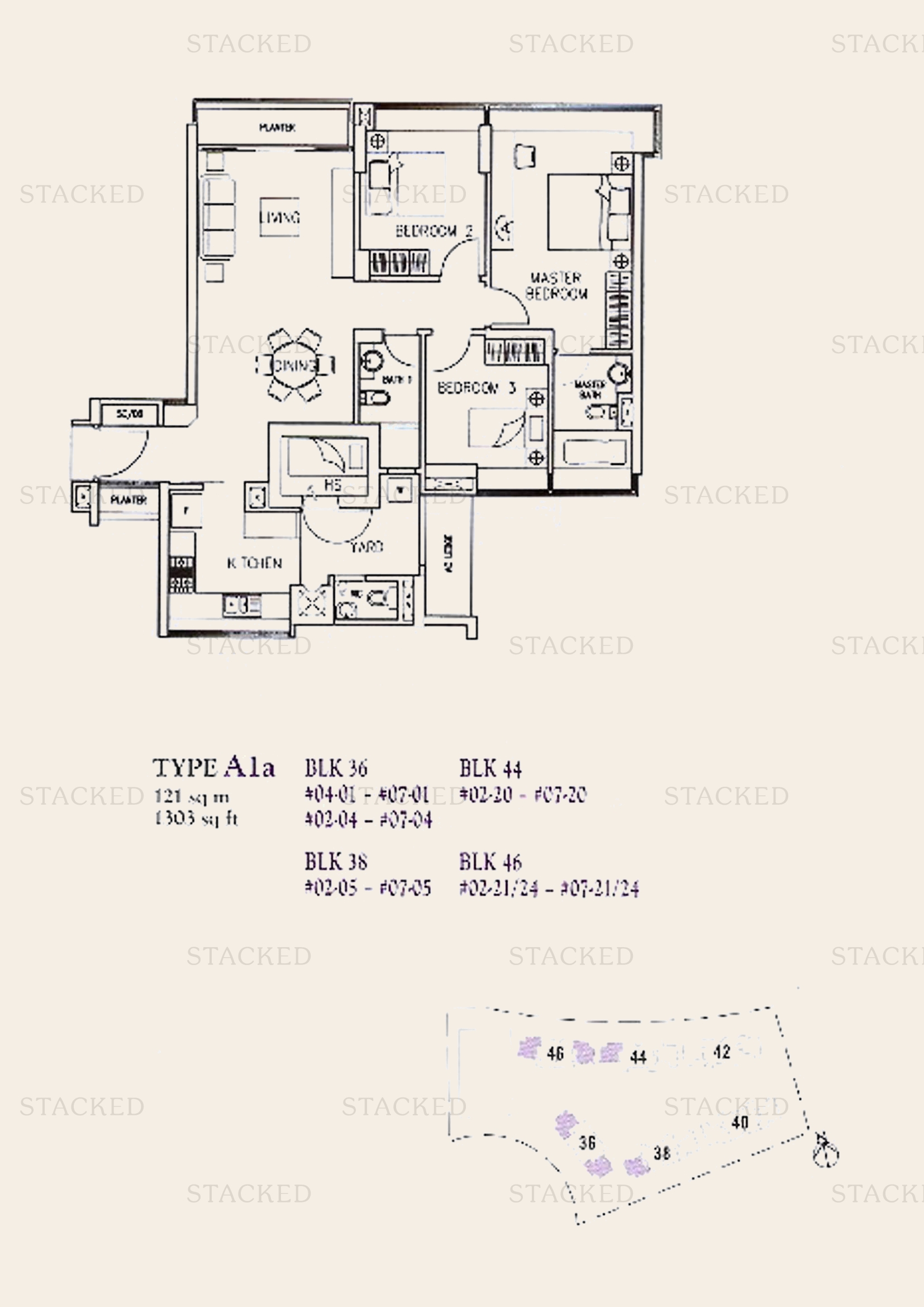 Stacked homes - The Quintet Singapore Condo Floor Plans, Images And ...