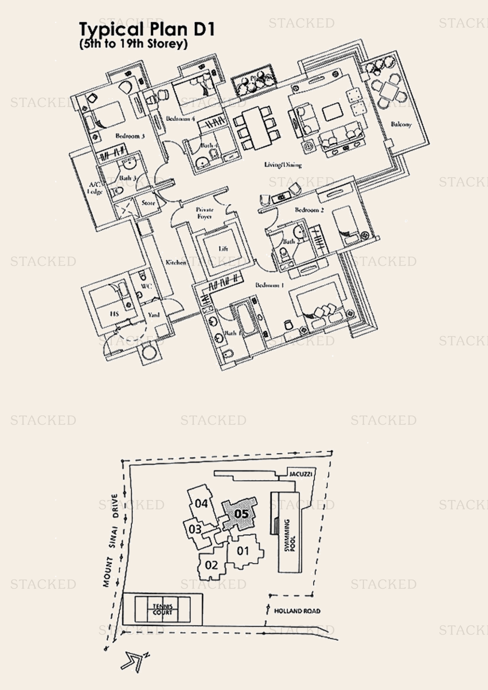 Stacked homes - The Serenade @ Holland Singapore Condo Floor Plans ...