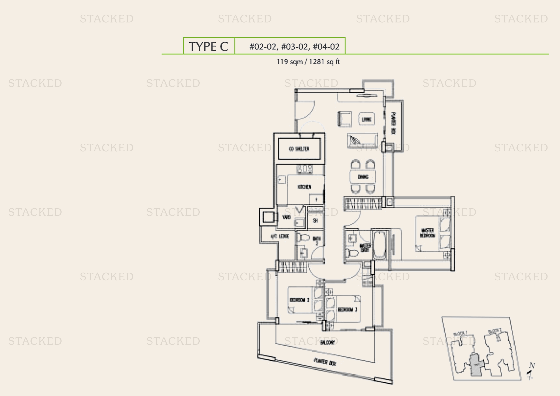 Stacked homes - The Treeline Singapore Condo Floor Plans, Images And ...