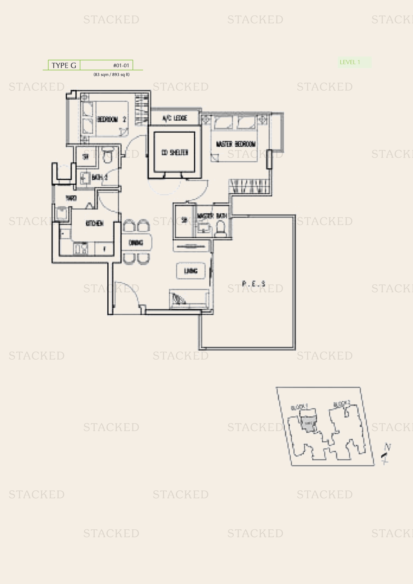 Stacked homes - The Treeline Singapore Condo Floor Plans, Images And ...