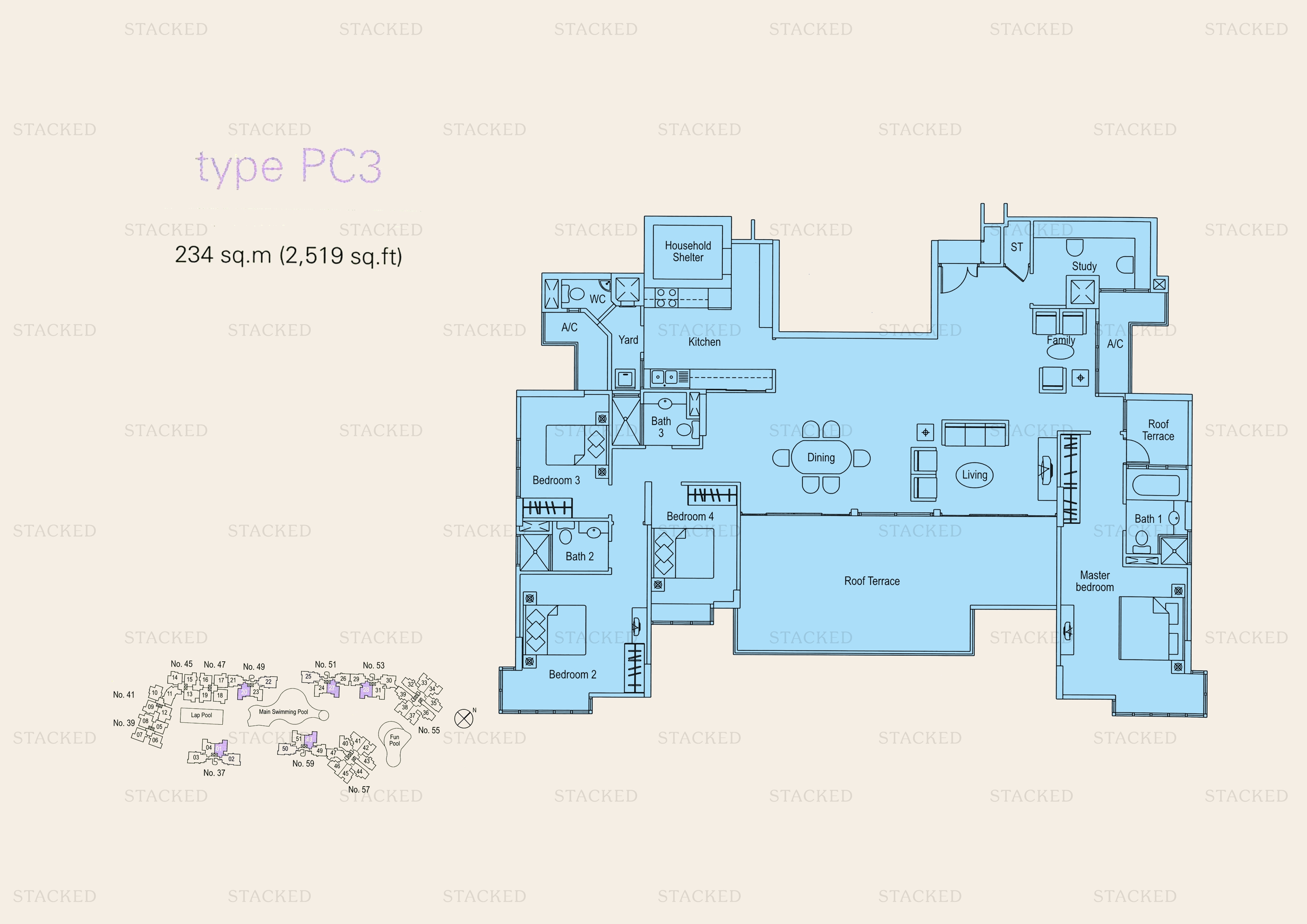 Stacked homes - The Warren Singapore Condo Floor Plans, Images And ...