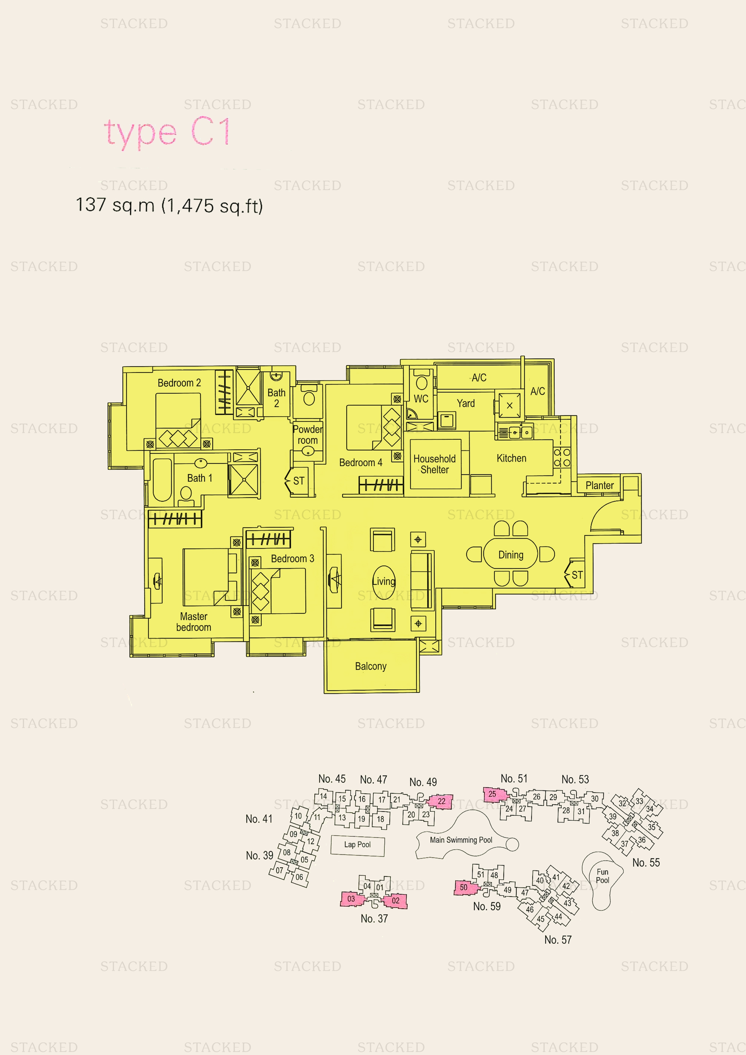 Stacked homes - The Warren Singapore Condo Floor Plans, Images And ...