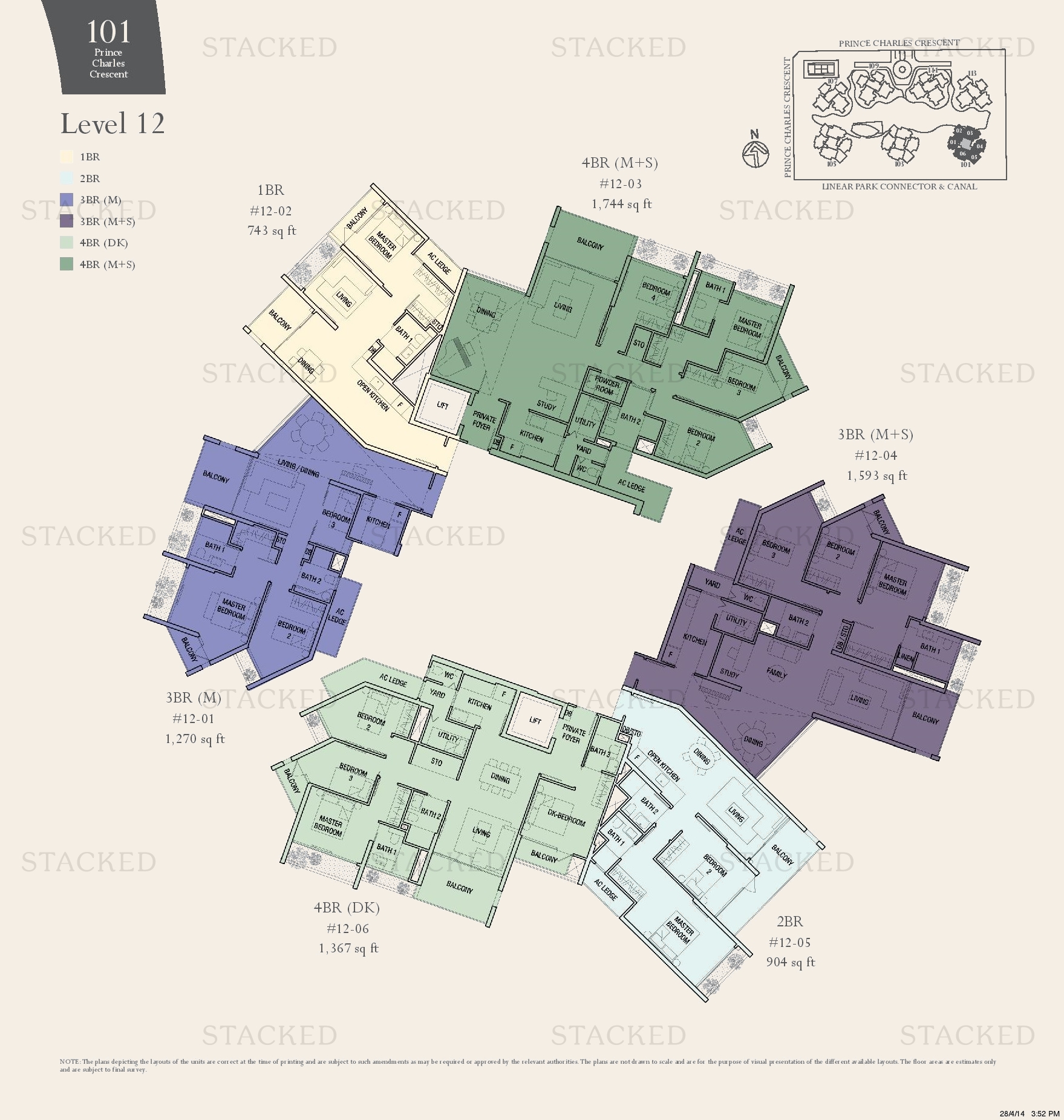 Stacked homes - The Crest Singapore Condo Floor Plans, Images And ...