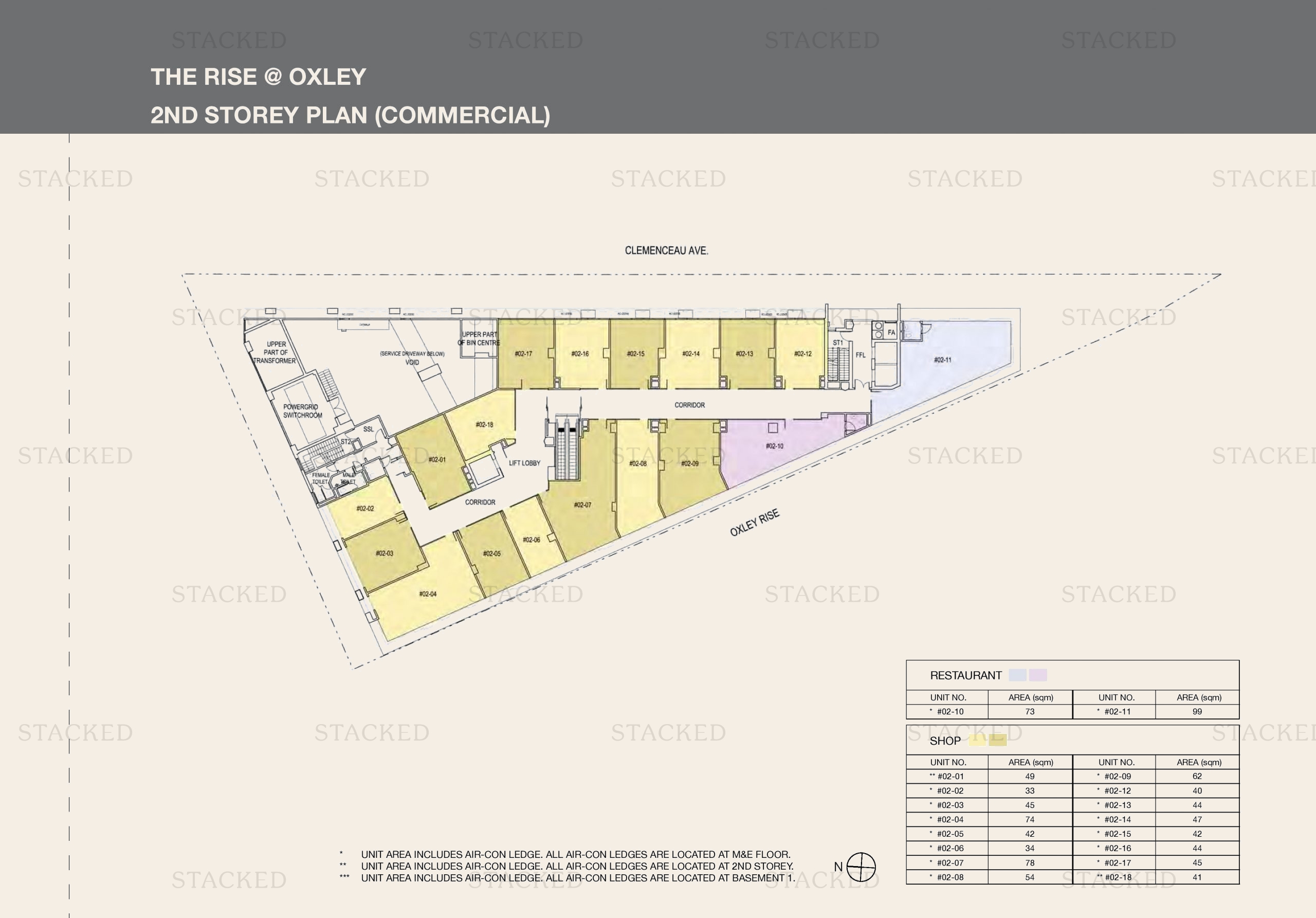 Stacked homes - The Rise @ Oxley - Residences Singapore Condo Floor ...