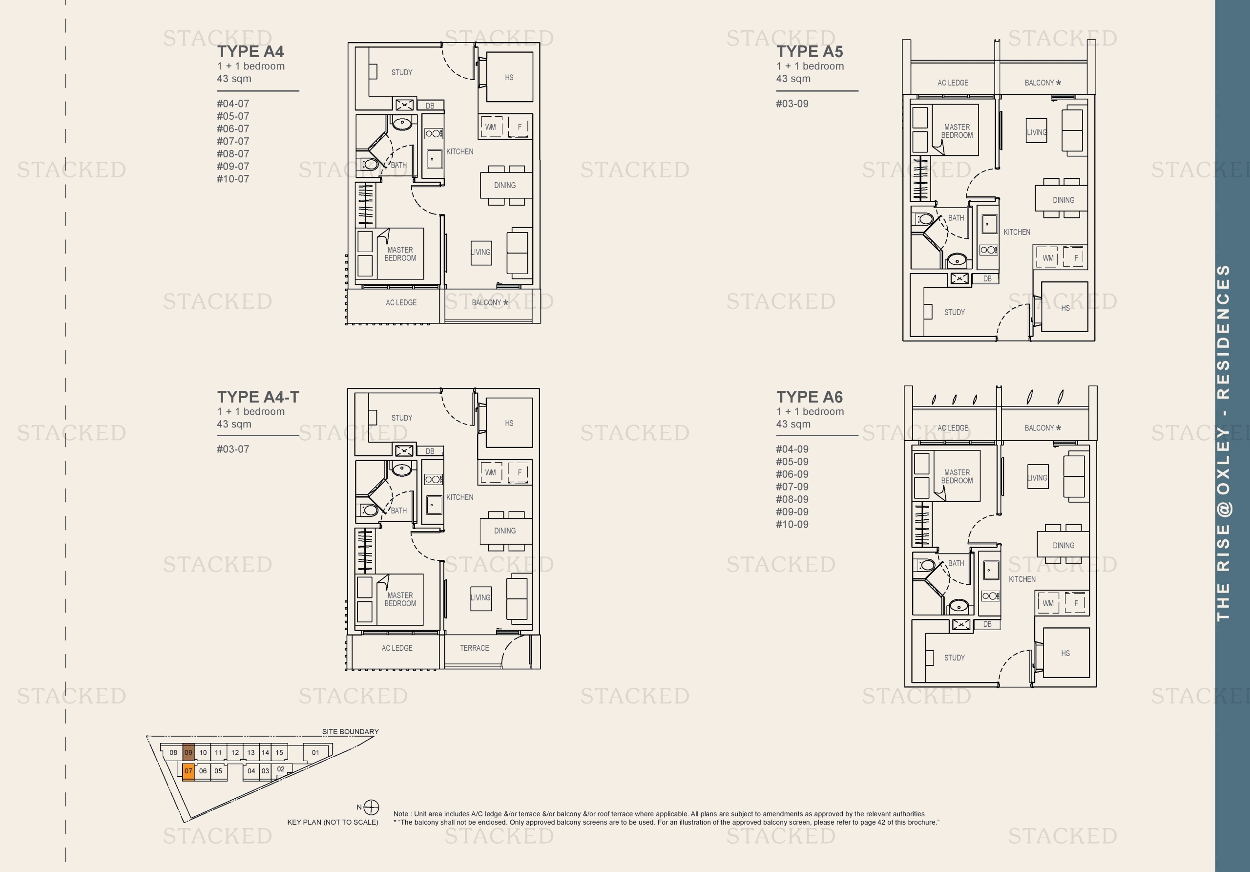 Stacked homes - The Rise @ Oxley - Residences Singapore Condo Floor ...