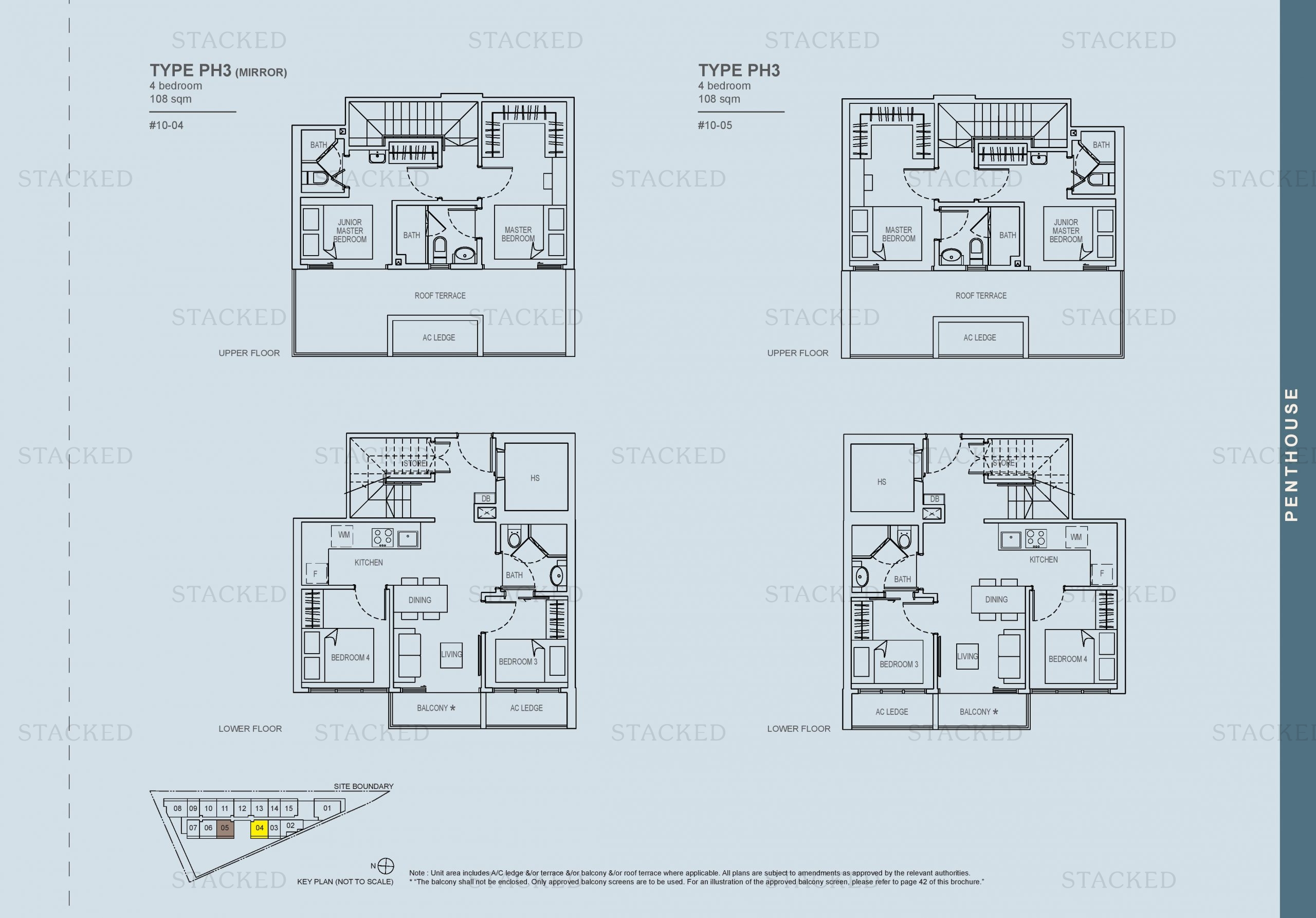 Stacked homes - The Rise @ Oxley - Residences Singapore Condo Floor ...