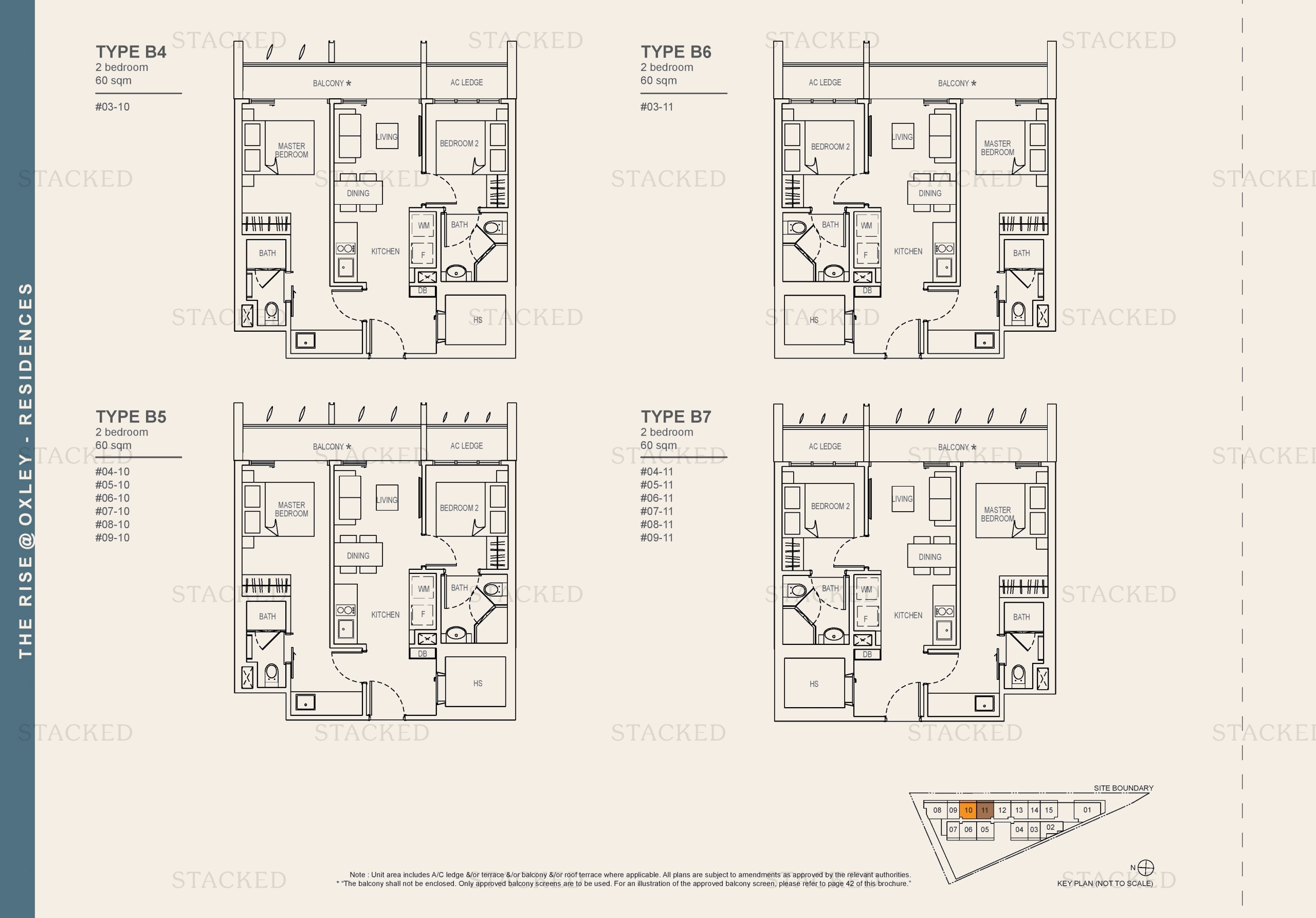 Stacked homes - The Rise @ Oxley - Residences Singapore Condo Floor ...