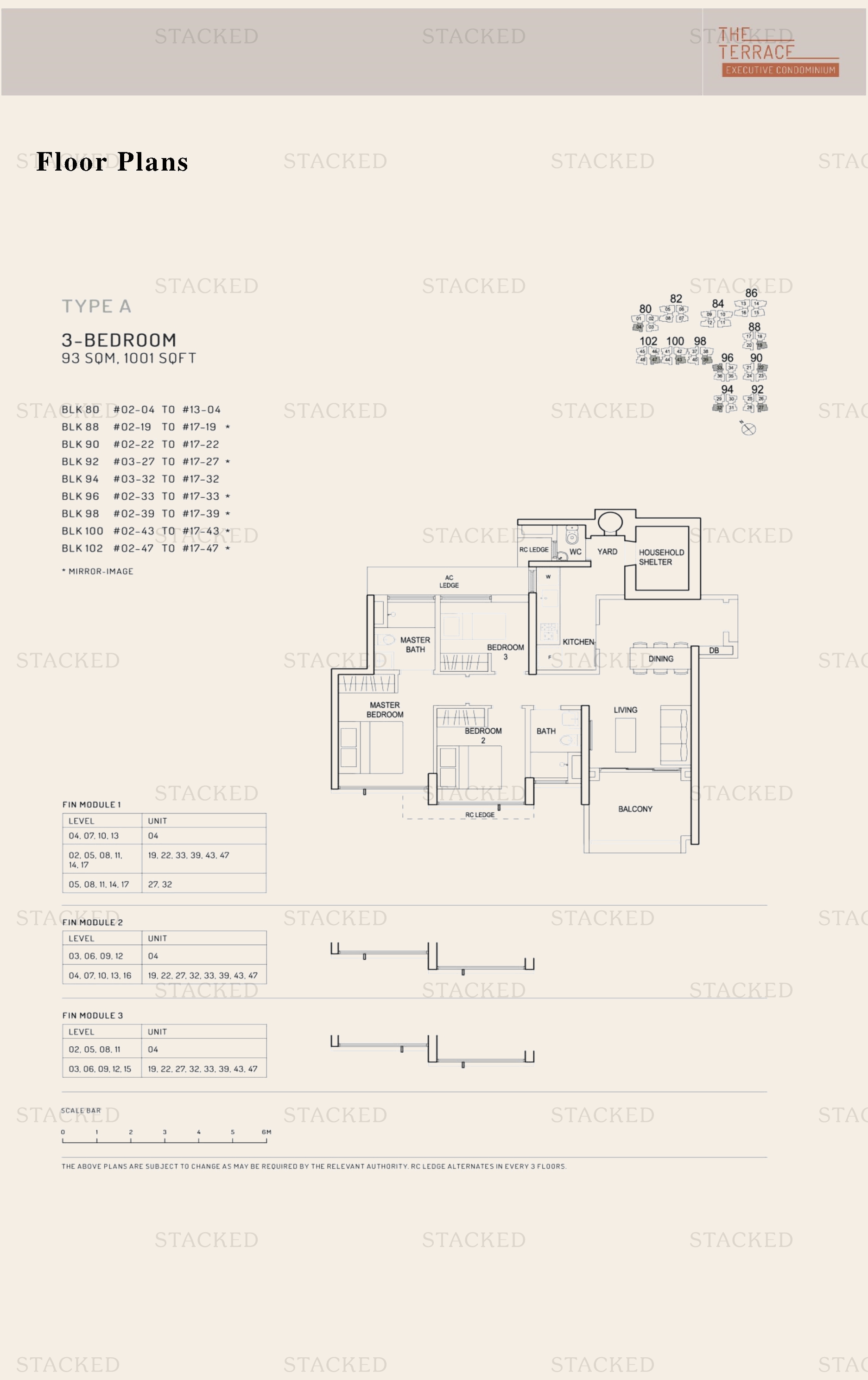 Stacked homes - The Terrace Singapore Condo Floor Plans, Images And ...