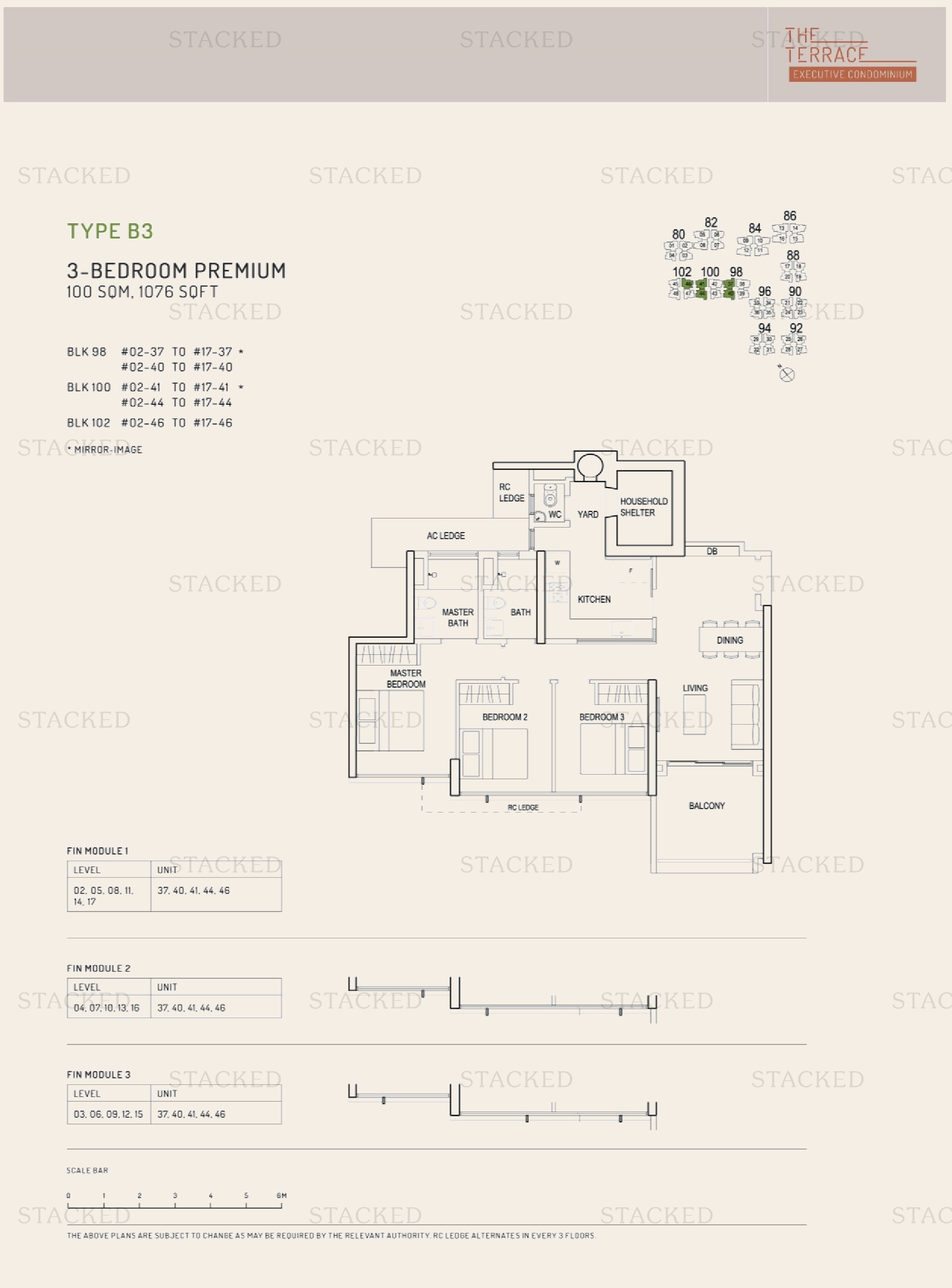 Stacked homes - The Terrace Singapore Condo Floor Plans, Images And ...