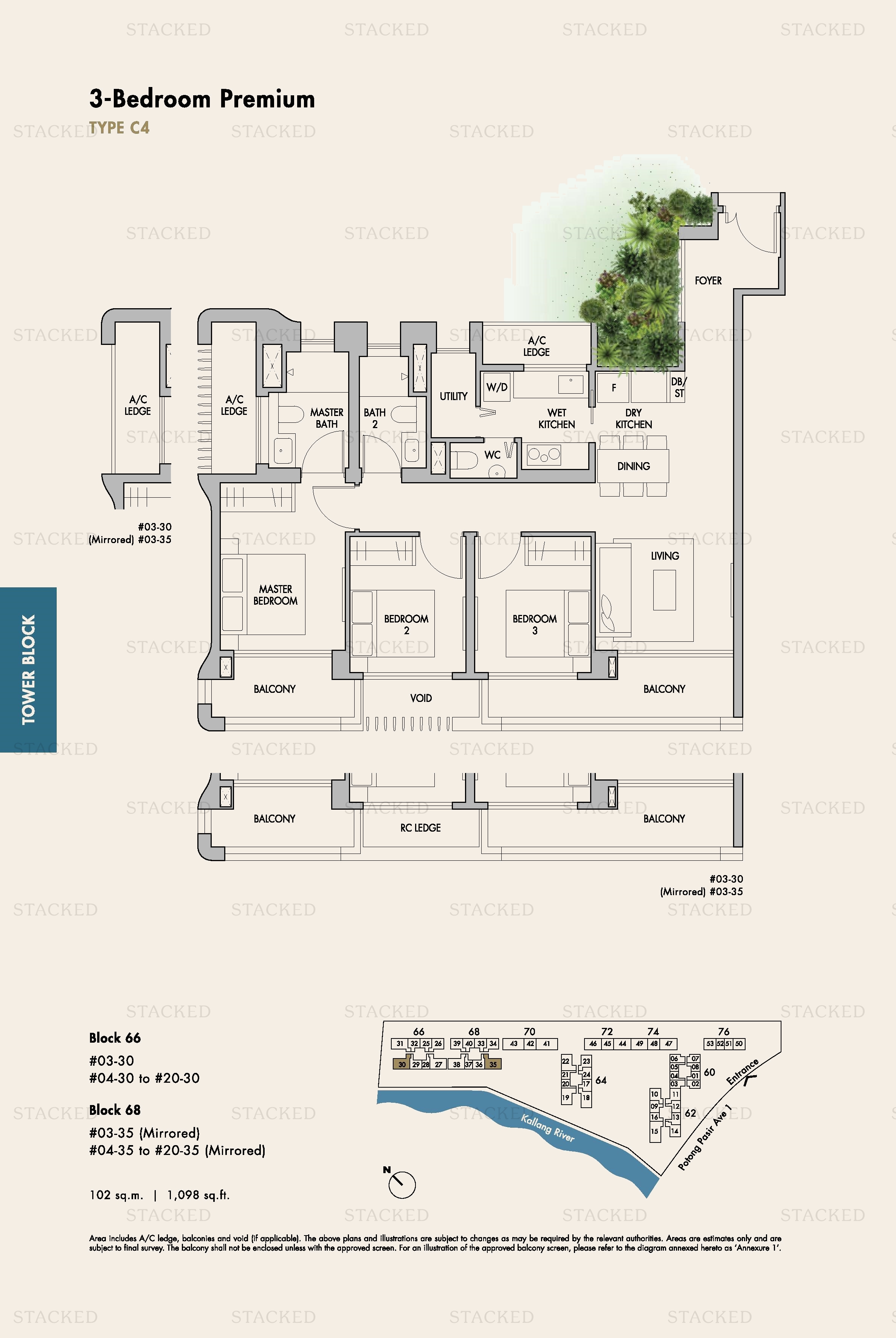 Stacked homes - The Tre Ver Singapore Condo Floor Plans, Images And ...