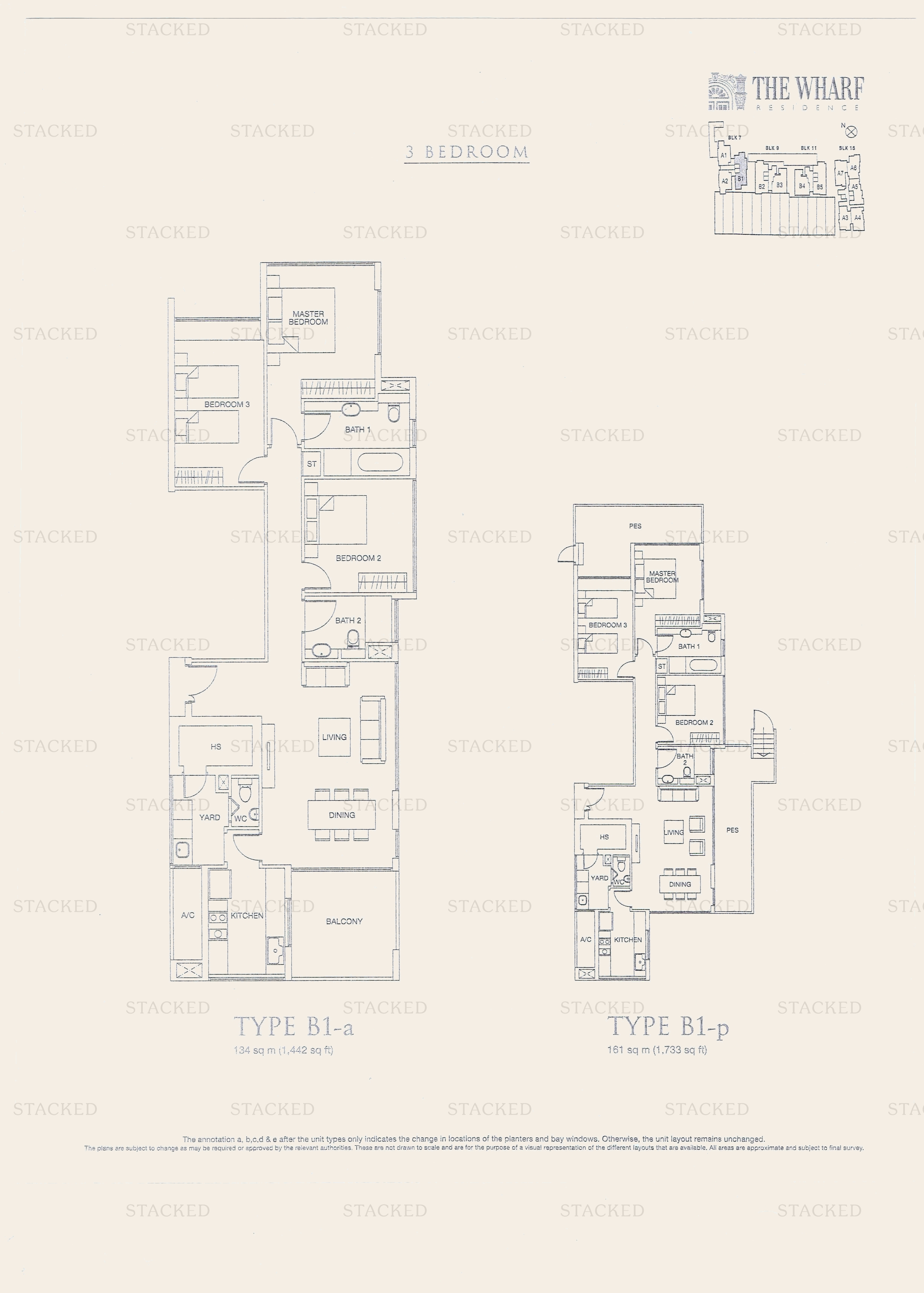 Stacked homes - The Wharf Residence Singapore Condo Floor Plans, Images ...