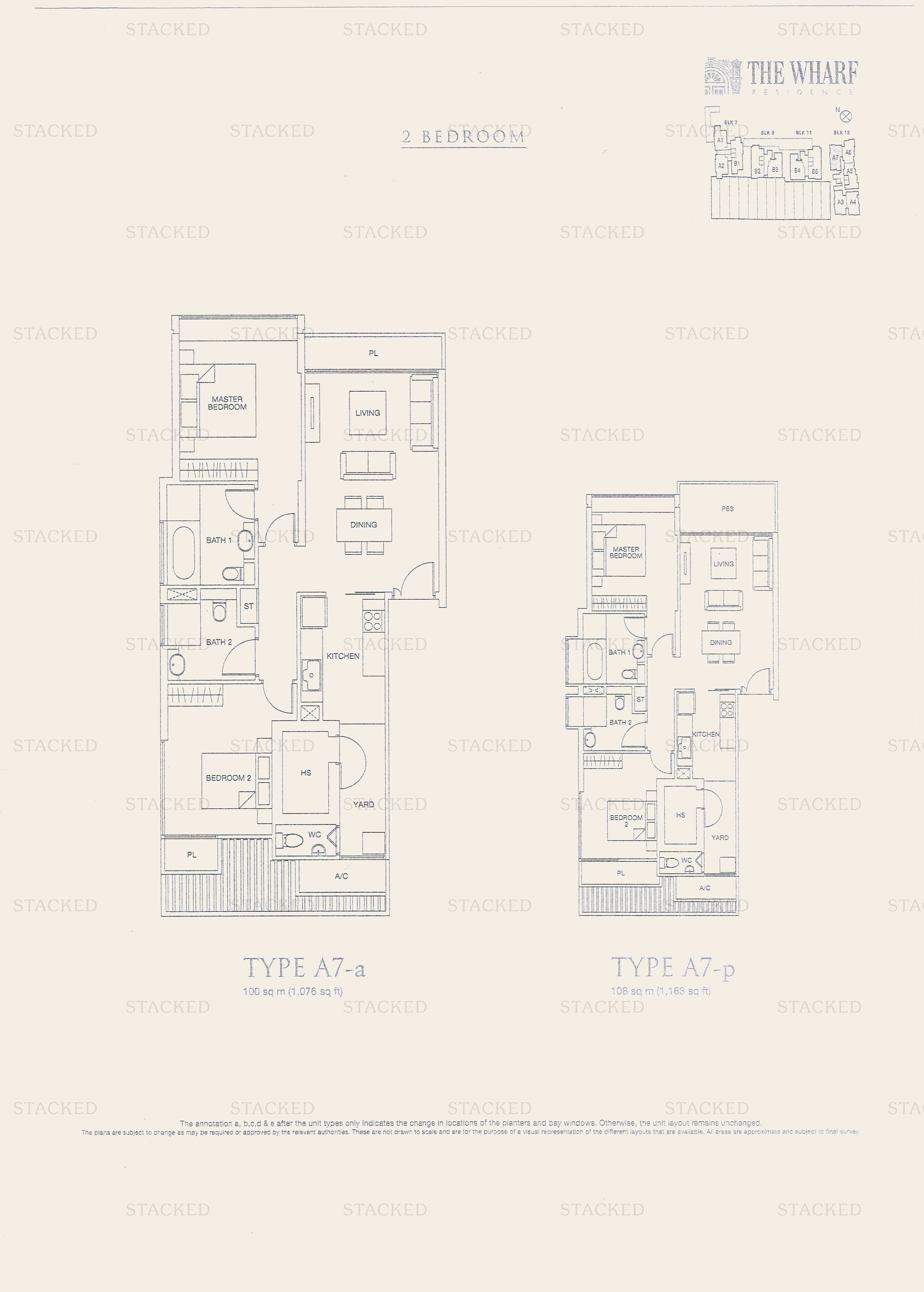 Stacked homes - The Wharf Residence Singapore Condo Floor Plans, Images ...
