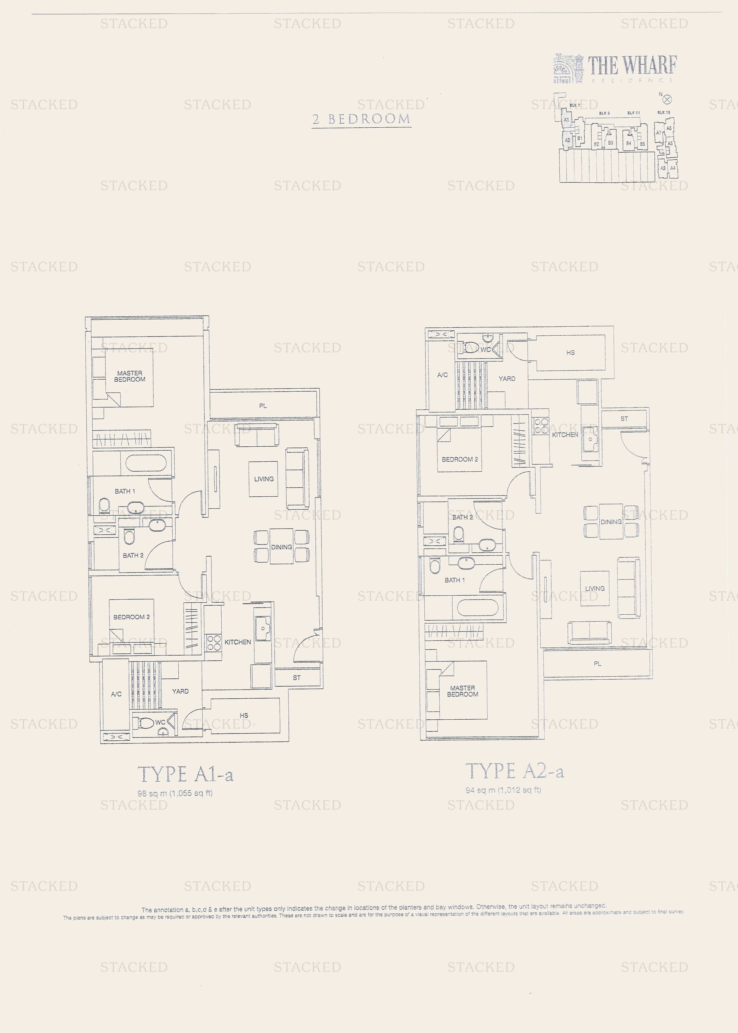 Stacked homes - The Wharf Residence Singapore Condo Floor Plans, Images ...