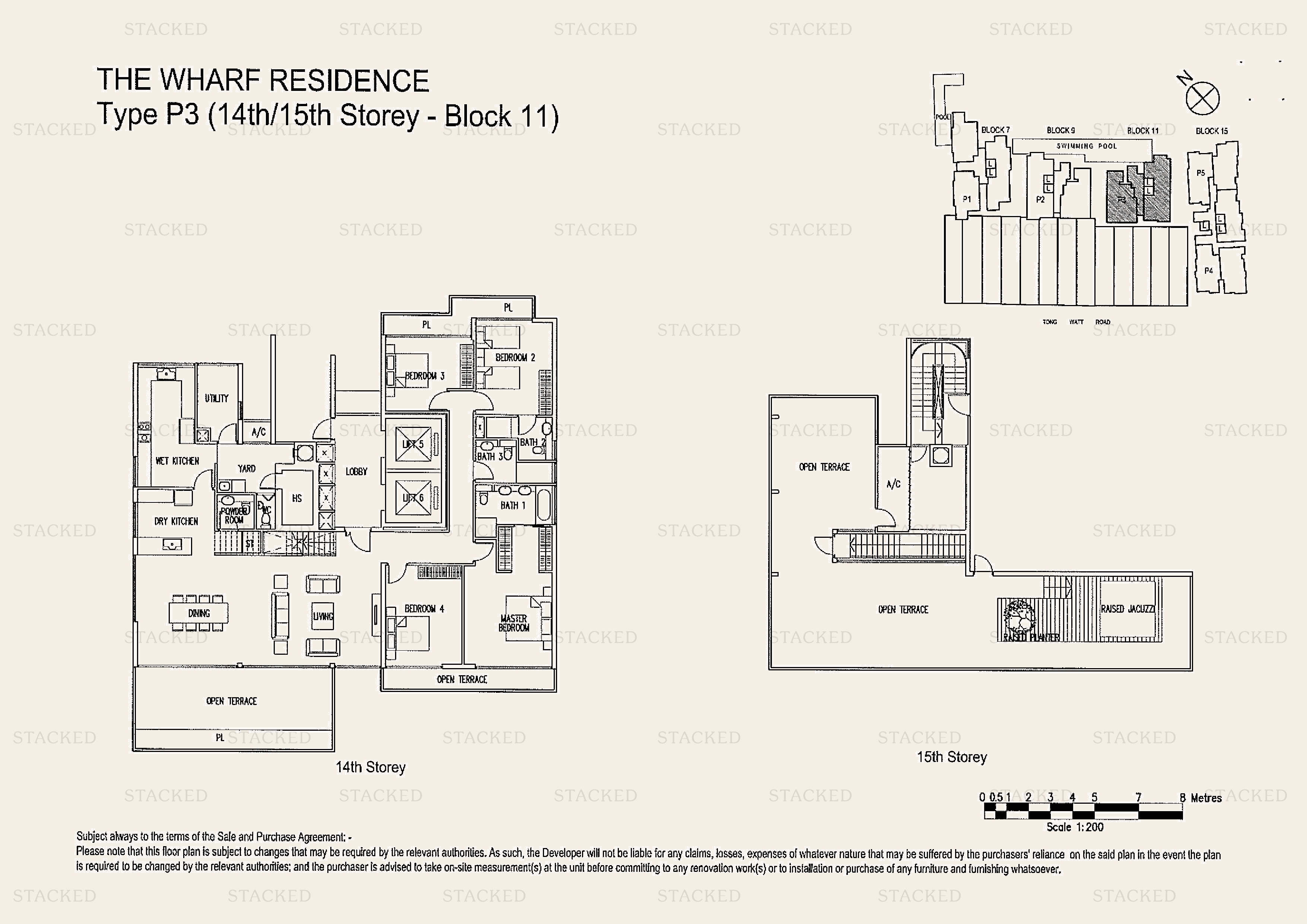 Stacked homes - The Wharf Residence Singapore Condo Floor Plans, Images ...