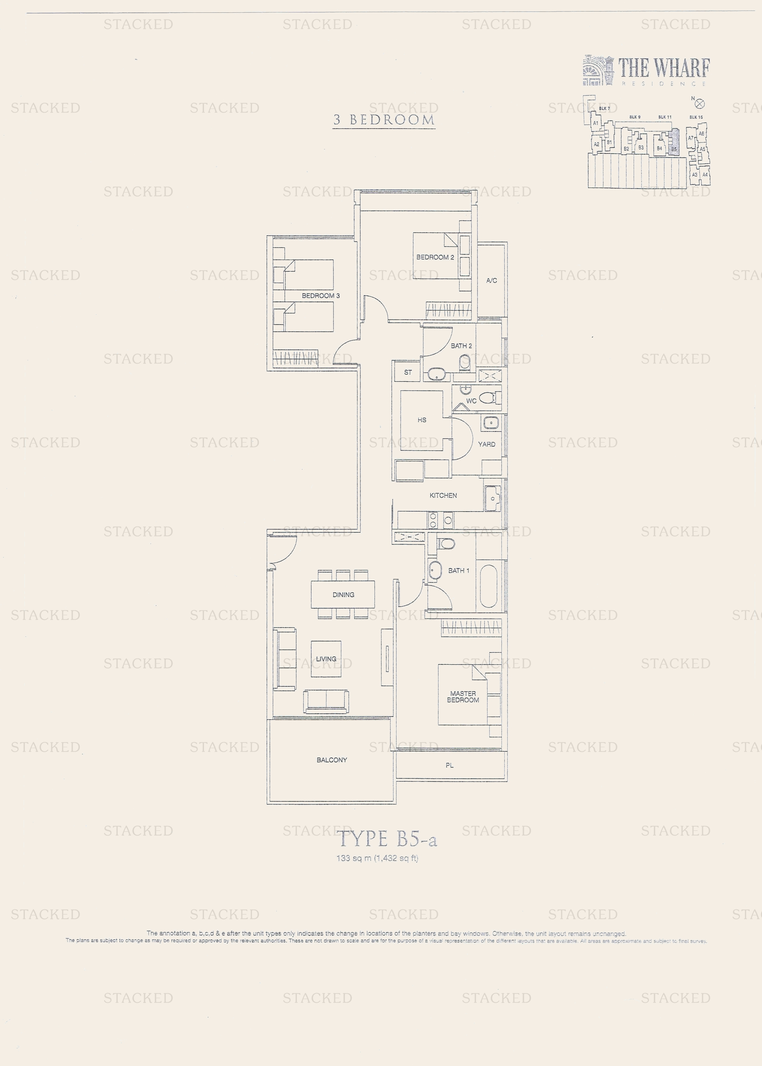 Stacked homes - The Wharf Residence Singapore Condo Floor Plans, Images ...