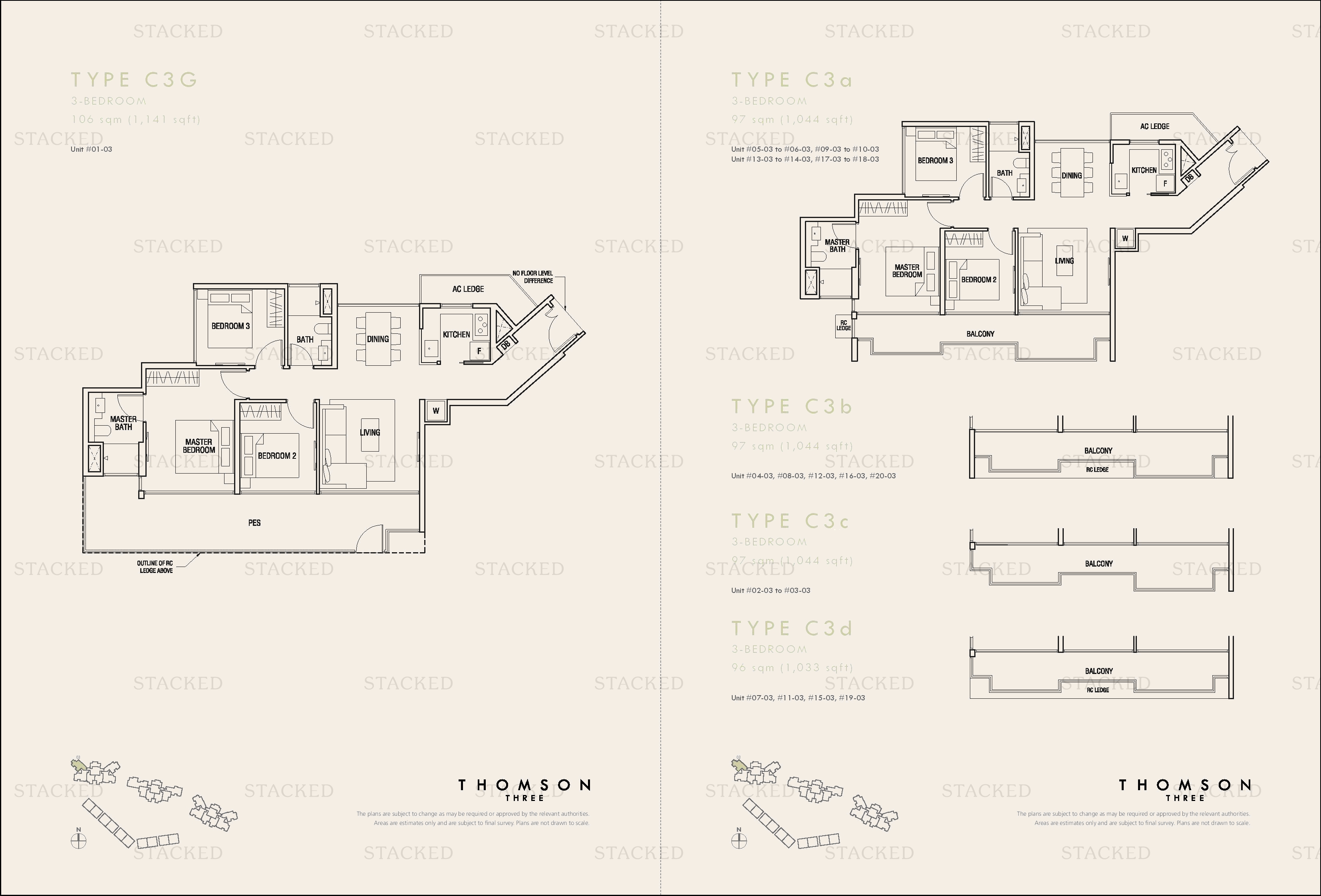 Stacked homes - Thomson Three Singapore Condo Floor Plans, Images And ...